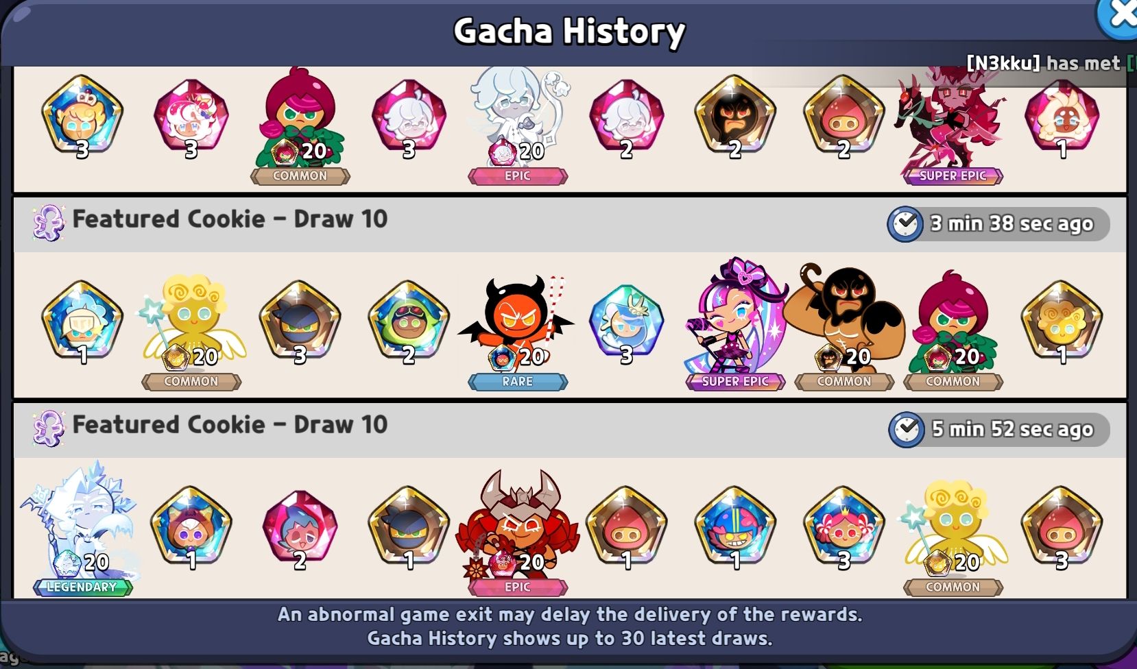 1 Legendary, 2 Super Epic and 2 Epic in 30 pulls 😮 | HoYoLAB