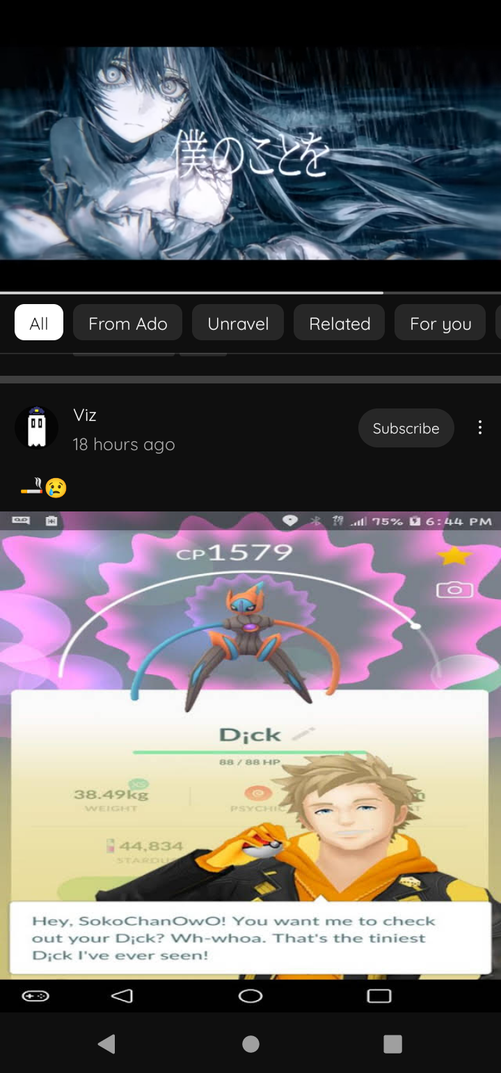 Man. I'm just trying to listen to ADO.. | HoYoLAB