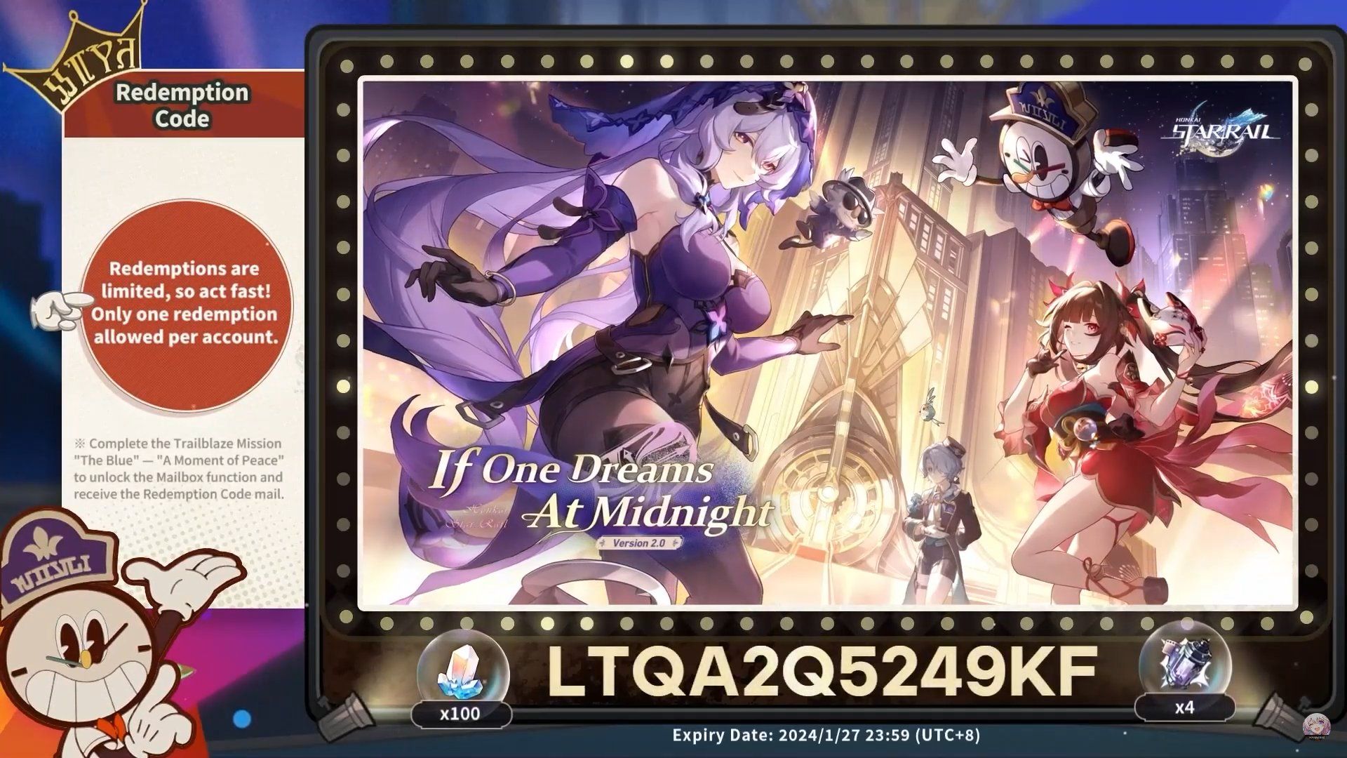 Redem code Honkai: Star Rail | HoYoLAB