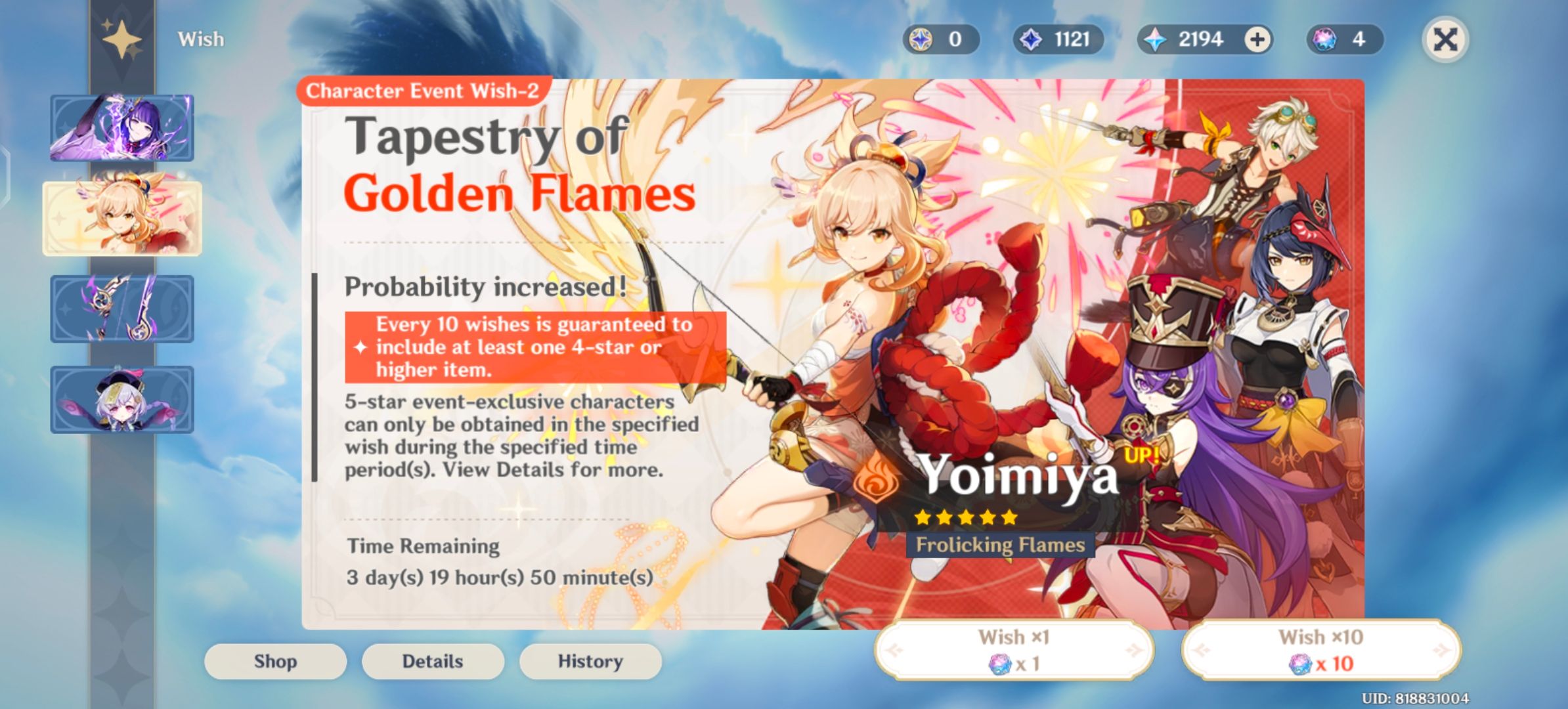 Day 5, saving for Cloud Retainer Genshin Impact | HoYoLAB