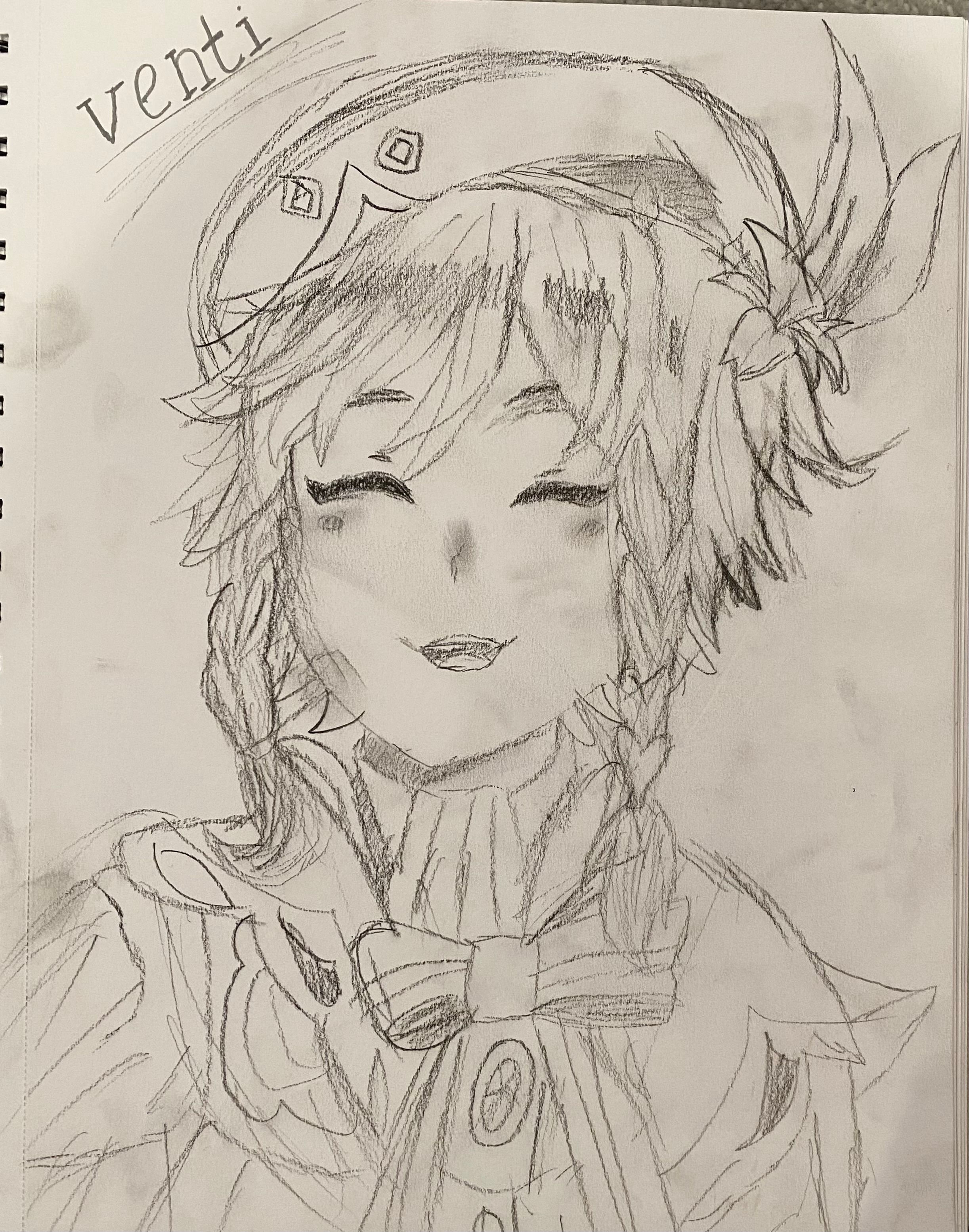 venti sketch (day 2) Genshin Impact | HoYoLAB