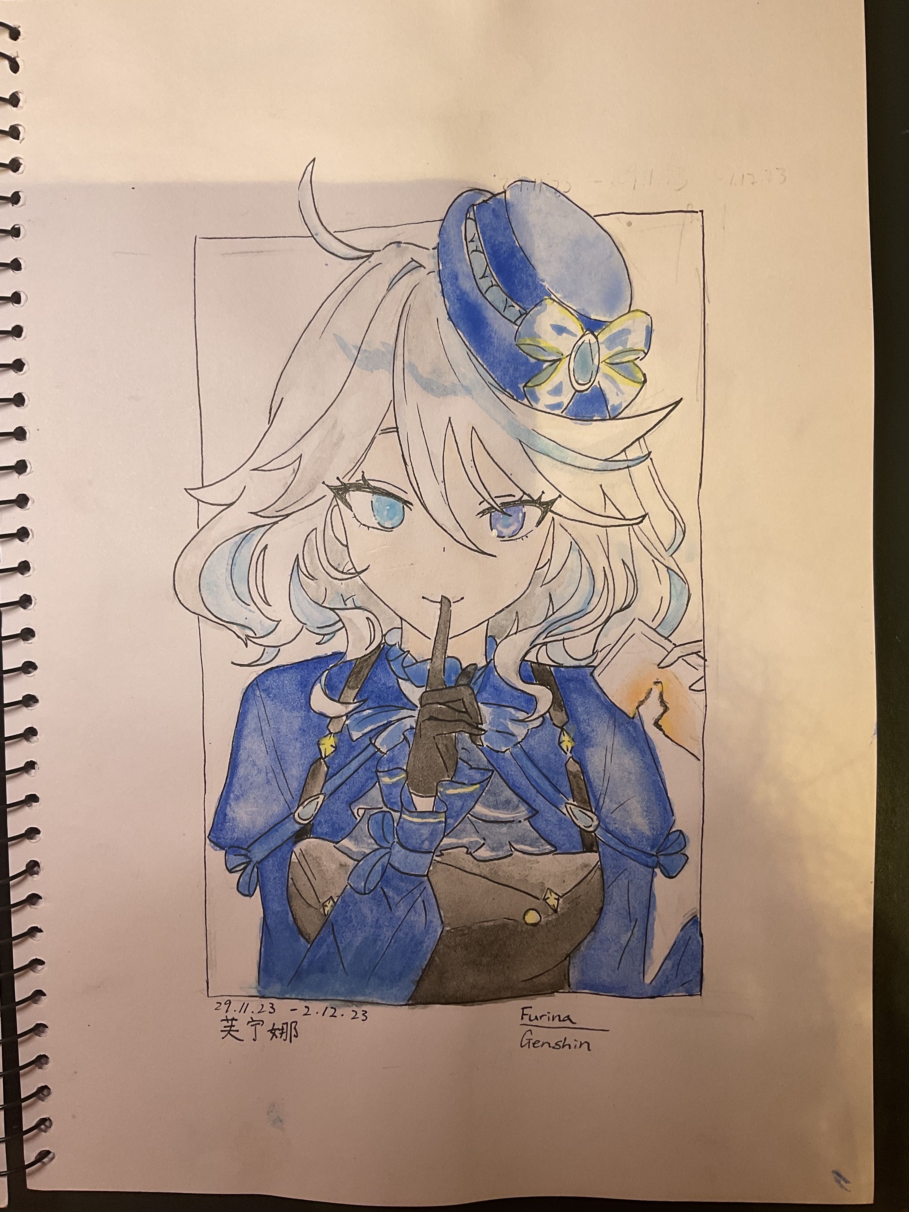 Furina drawing！！！！！！ Genshin Impact | HoYoLAB