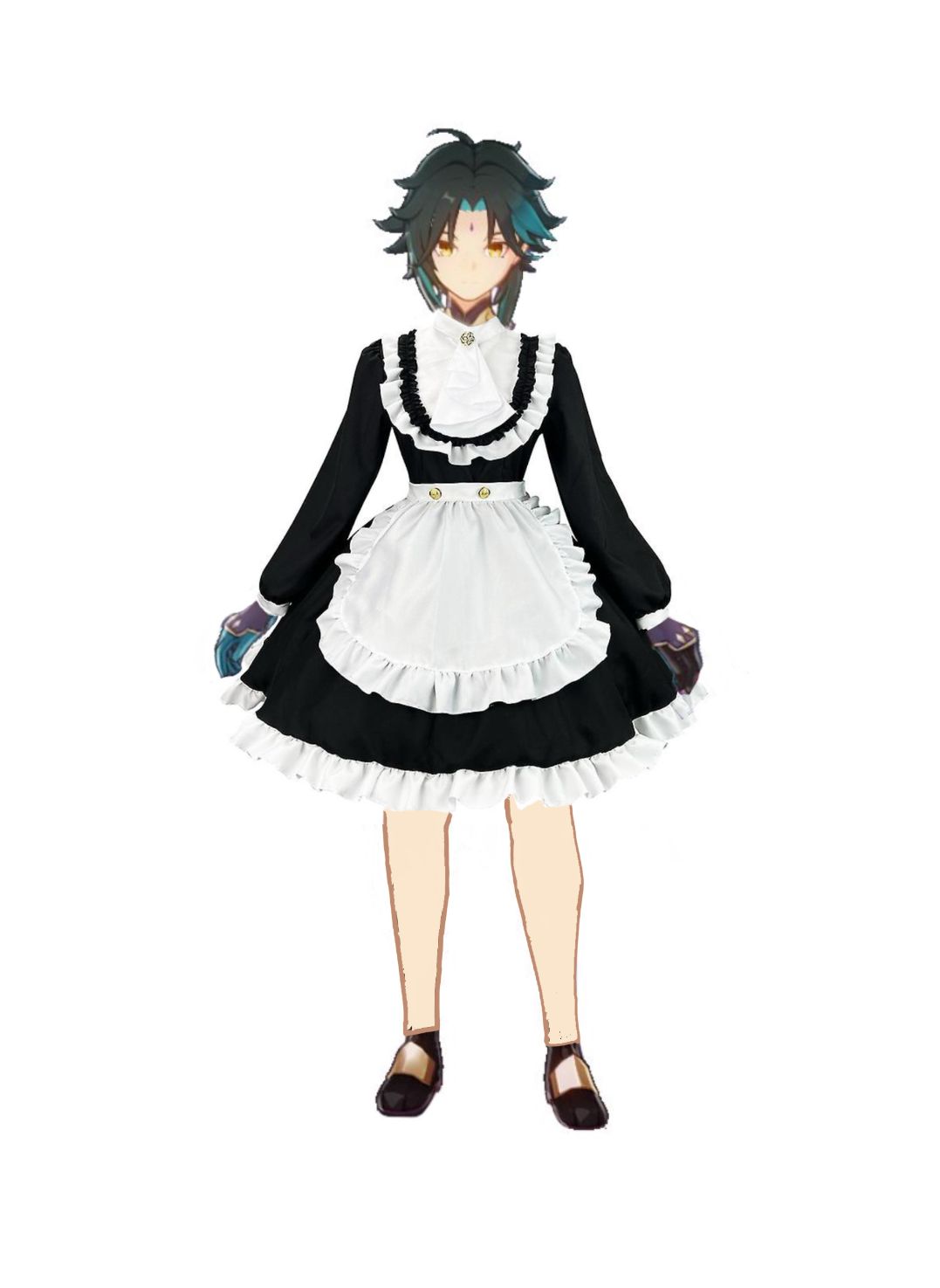Guys Xiao in a maid dress Genshin Impact | HoYoLAB
