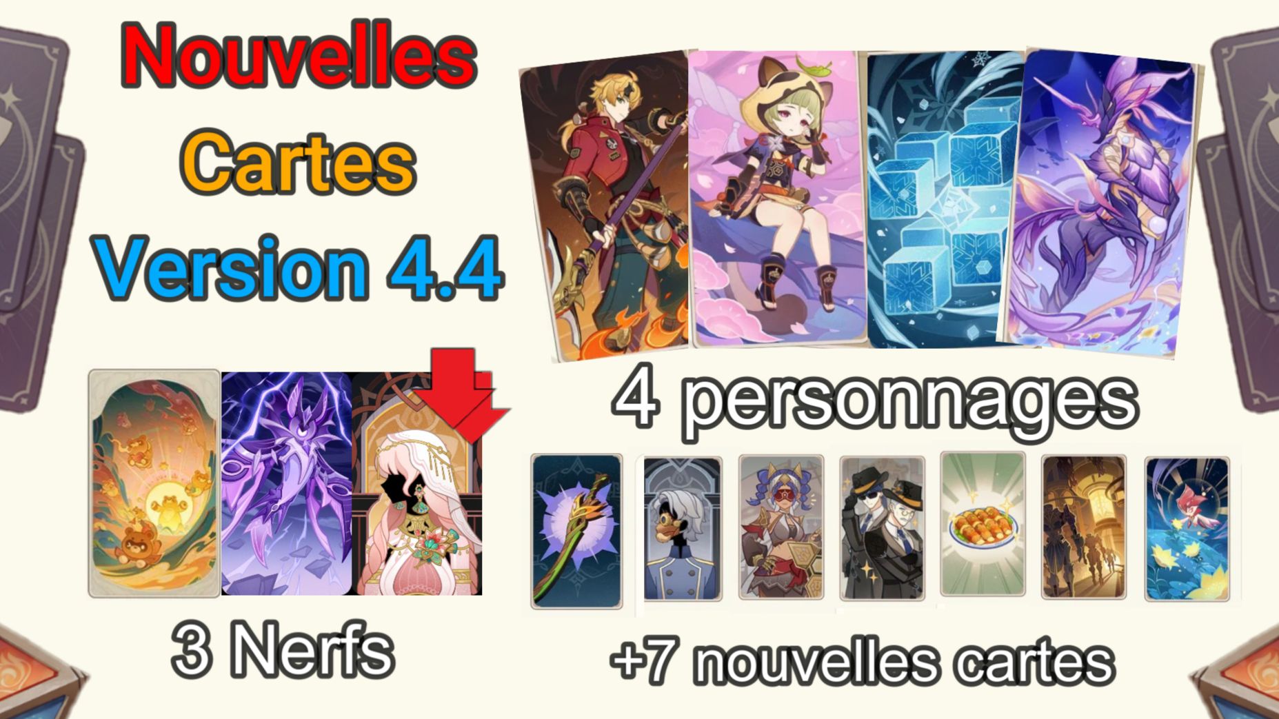 [Version 4.4] Mon avis sur les nouvelles cartes TCG ! Genshin Impact ...