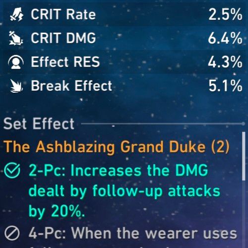 the substats.. the main stat Honkai: Star Rail | HoYoLAB