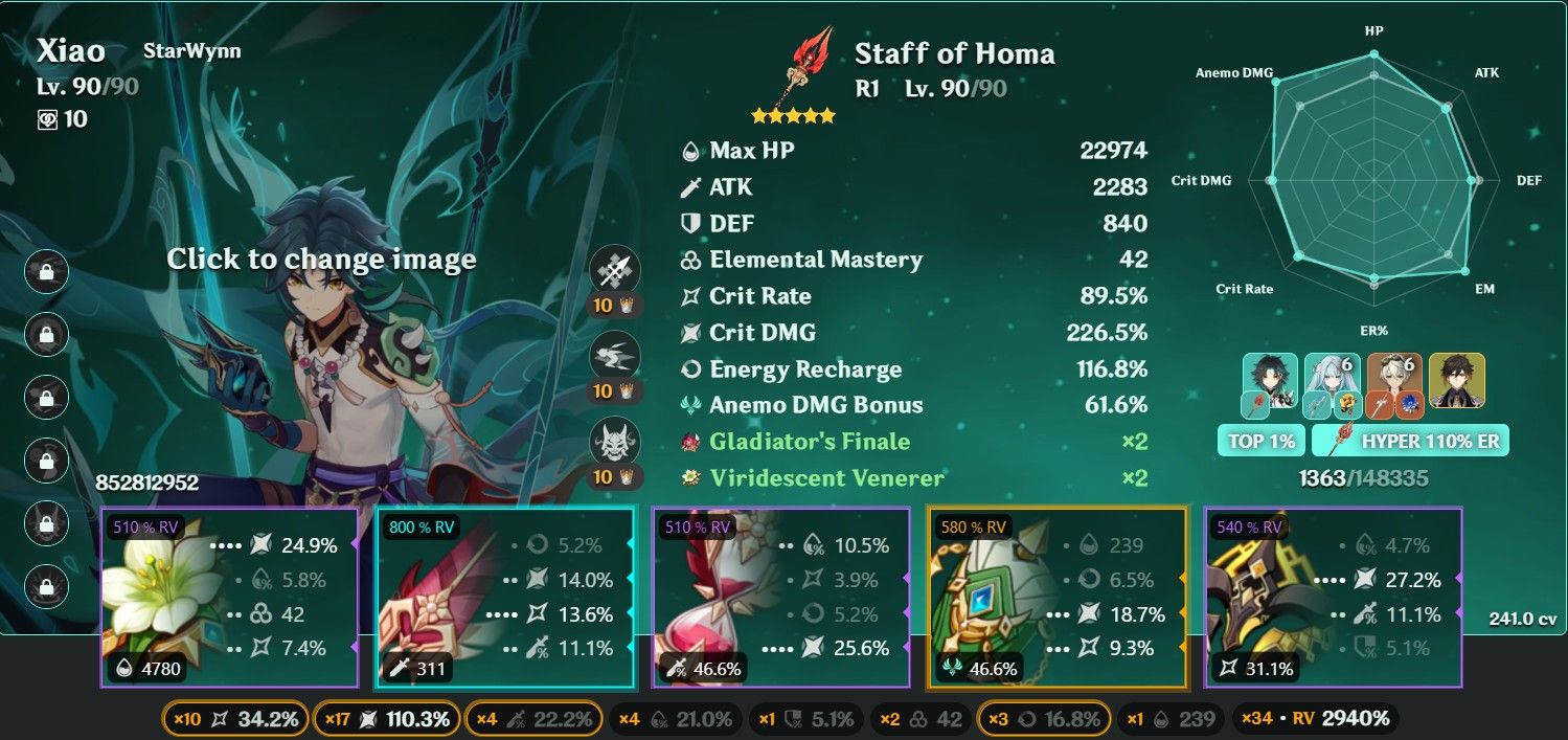 Top 1% Xiao Genshin Impact | HoYoLAB