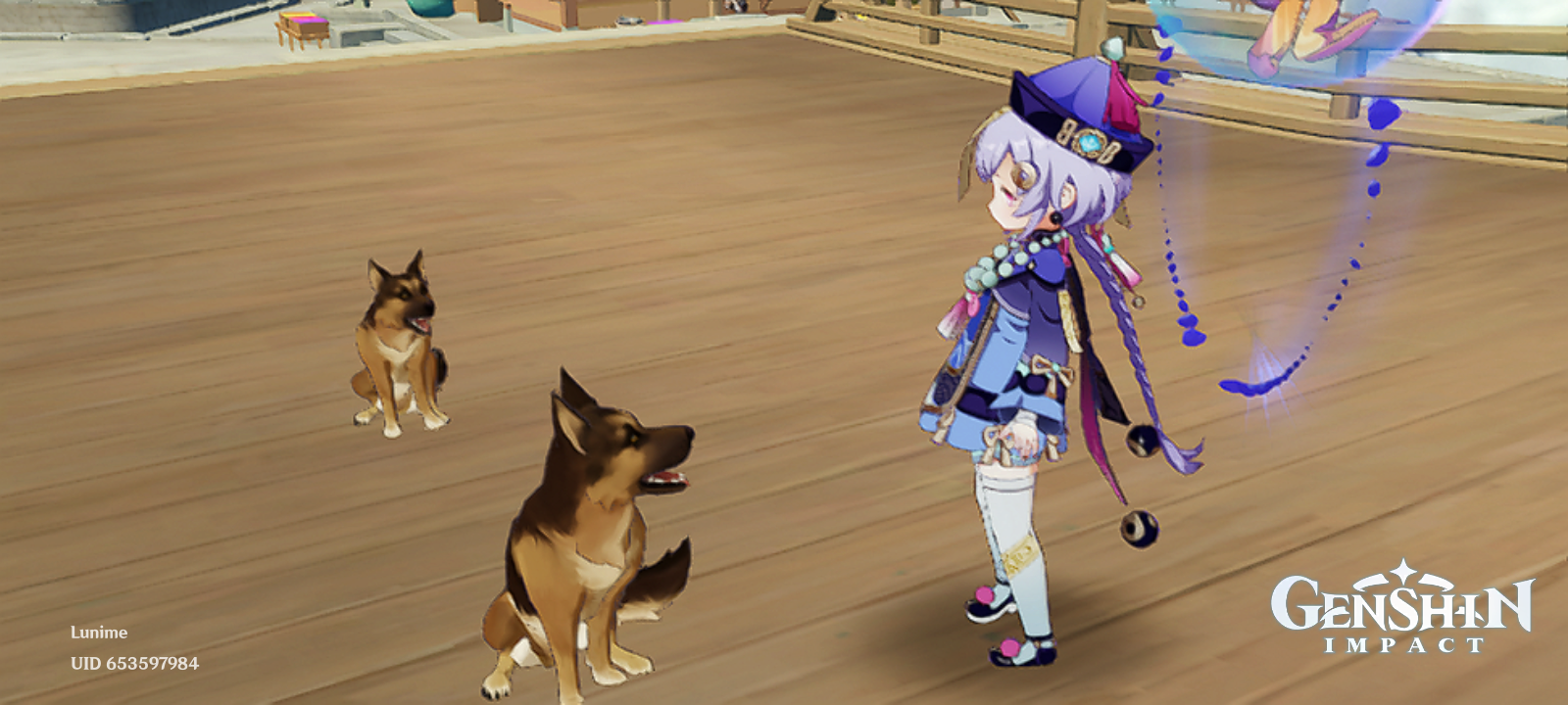 qiqi looking at dogs :) Genshin Impact | HoYoLAB