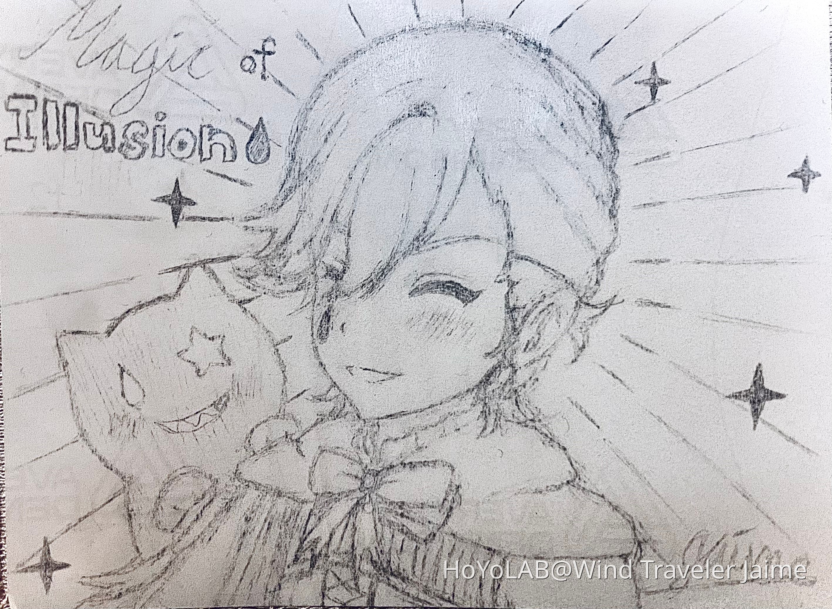 Lyney doodle before school bell rang 🔔 Genshin Impact | HoYoLAB