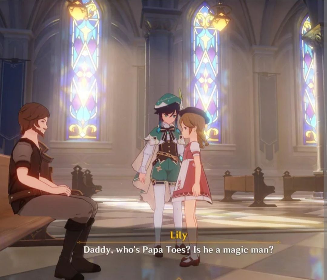 It's because a kid calles him Papa Toes! :D | HoYoLAB