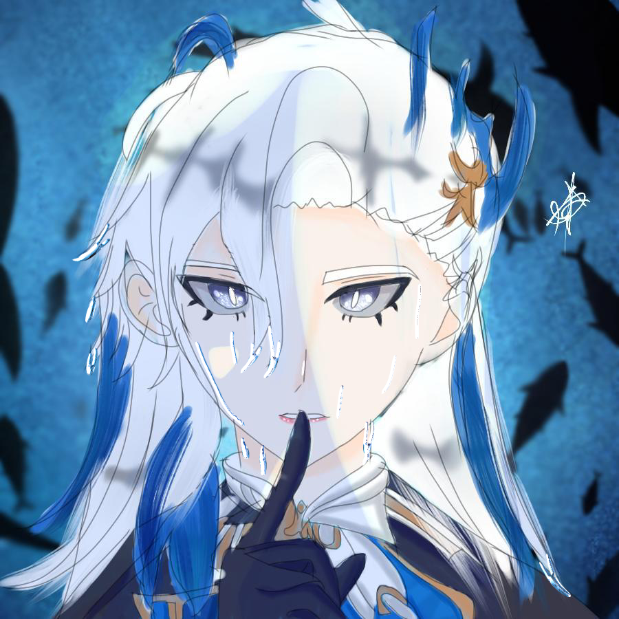 New Neuvillette fanart 💙💙 Genshin Impact | HoYoLAB