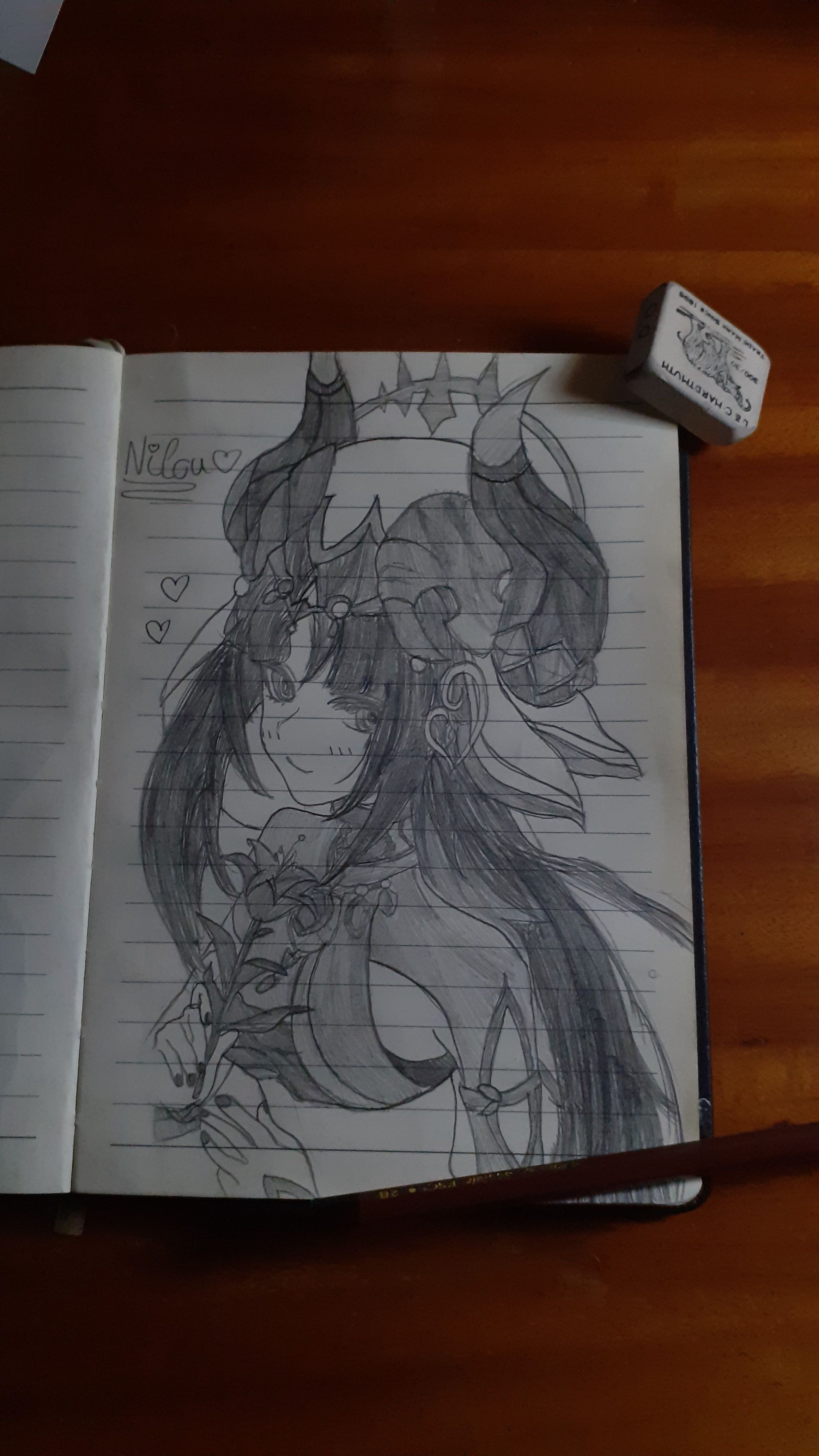 I got bored so i drawed Nilou :D♡♡ Genshin Impact | HoYoLAB