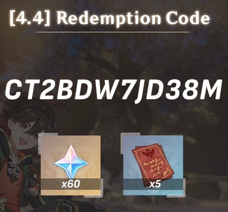 4.4 new code Genshin Impact | HoYoLAB