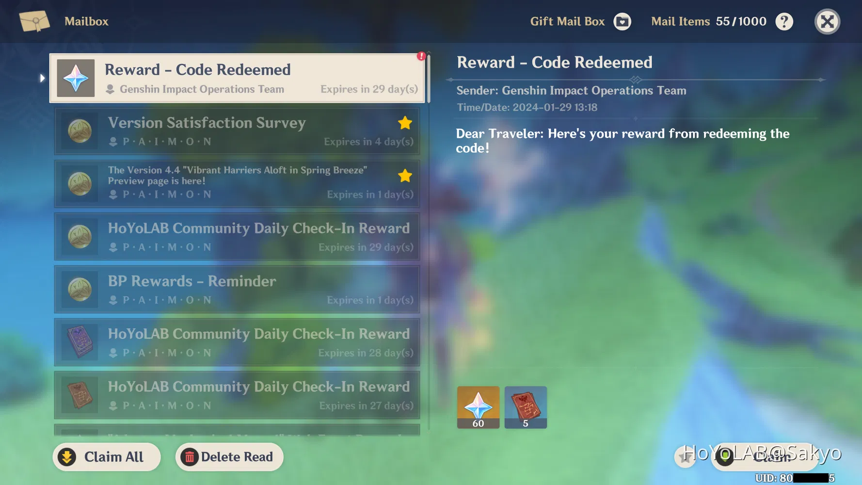 New 60 Primogems Code | 28-Jan-2024 Genshin Impact | HoYoLAB