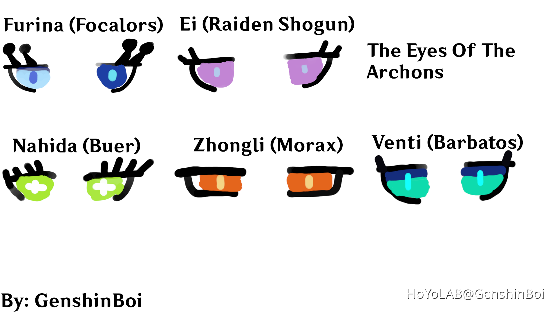 The Eyes Of The 5 Archons Genshin Impact | HoYoLAB