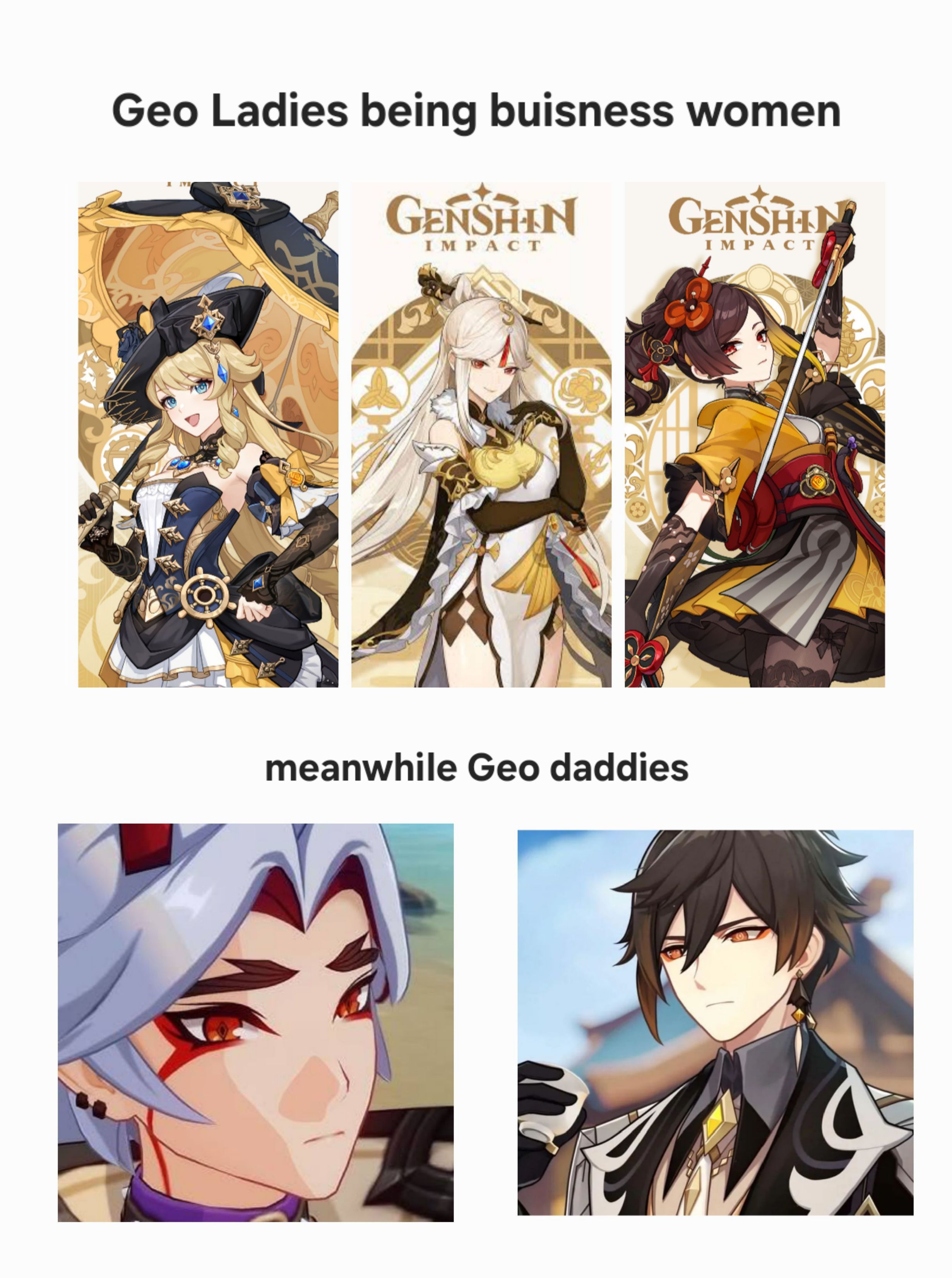 Geo ladies being flashyy super stars.... Genshin Impact | HoYoLAB