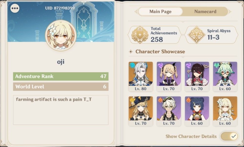 My current progress rigth now, can you guys give me tips about artifact? Who should i pull in ...