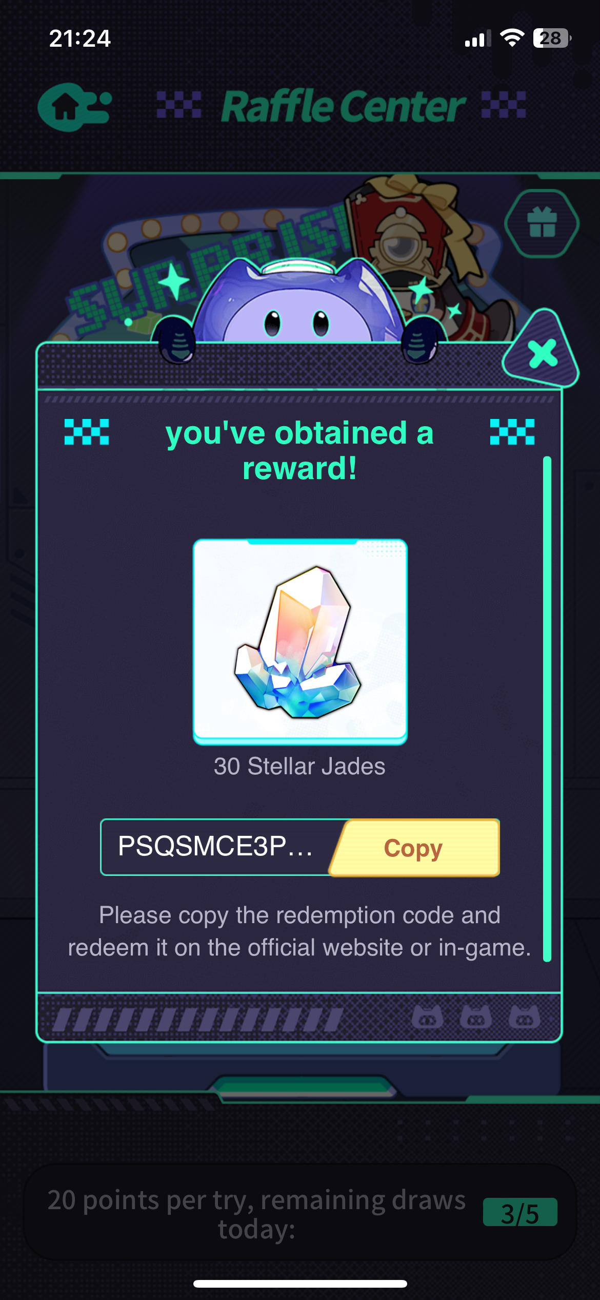 Code 30 stellar jades Honkai: Star Rail | HoYoLAB