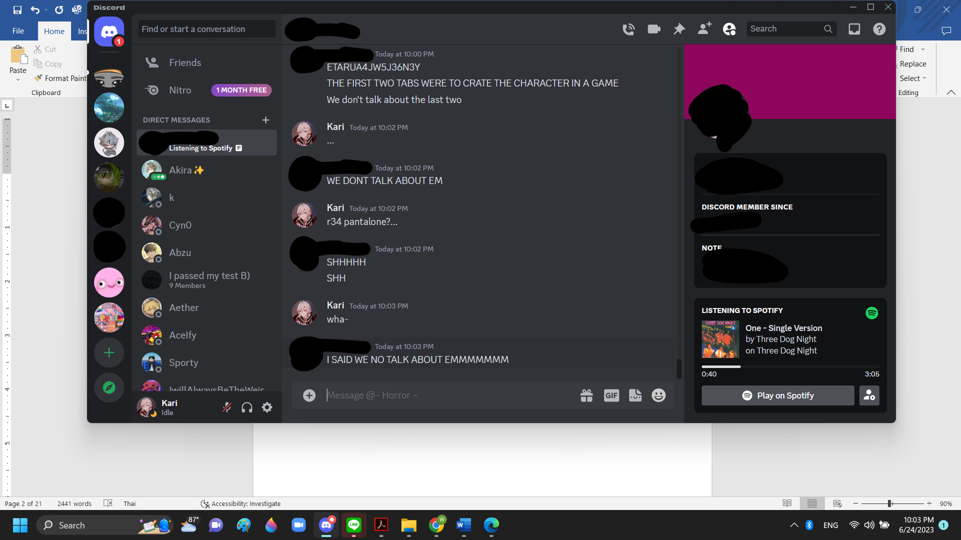 Discord messages w my friend 😭🙏 | HoYoLAB