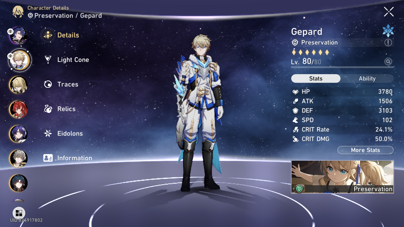 how the hell do i build gepard Honkai: Star Rail | HoYoLAB