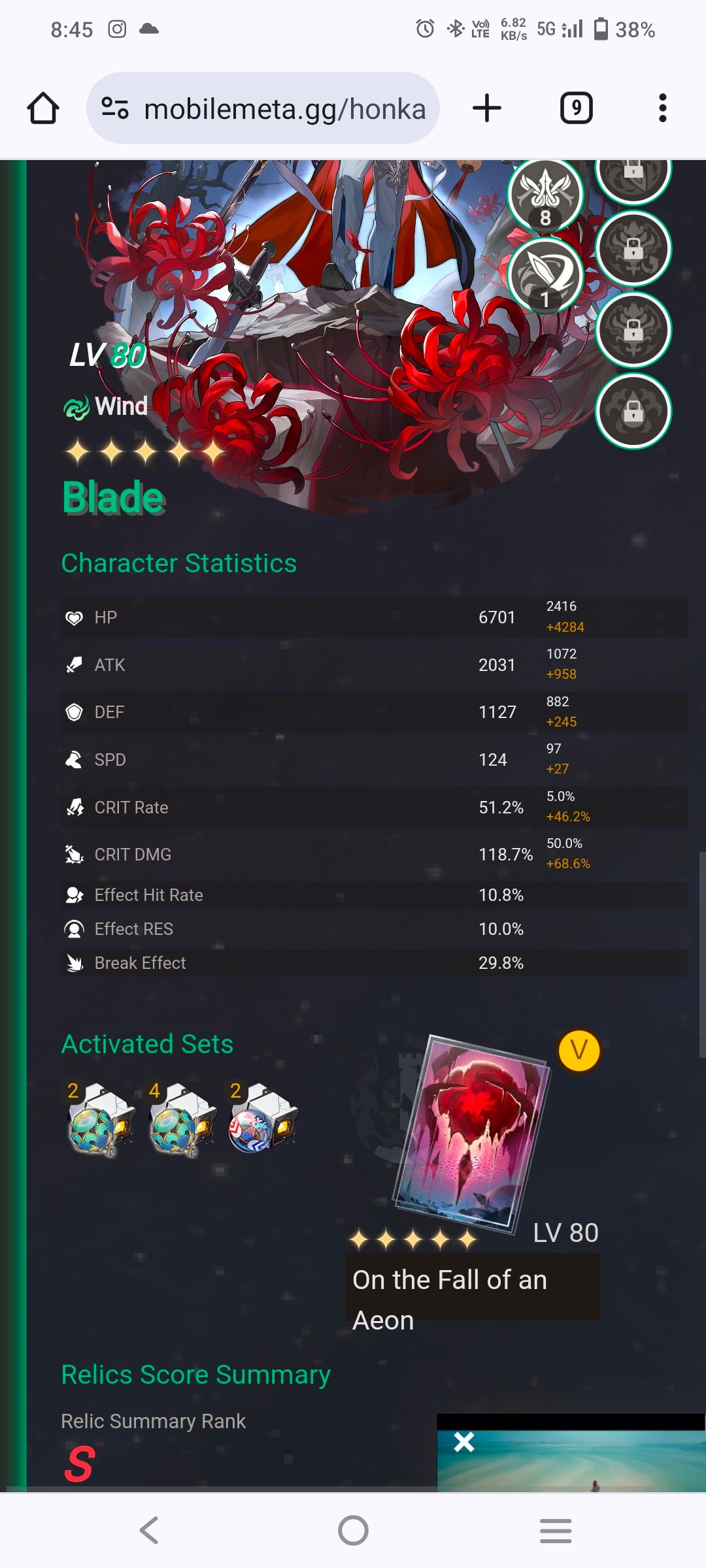 Blade build Honkai: Star Rail | HoYoLAB