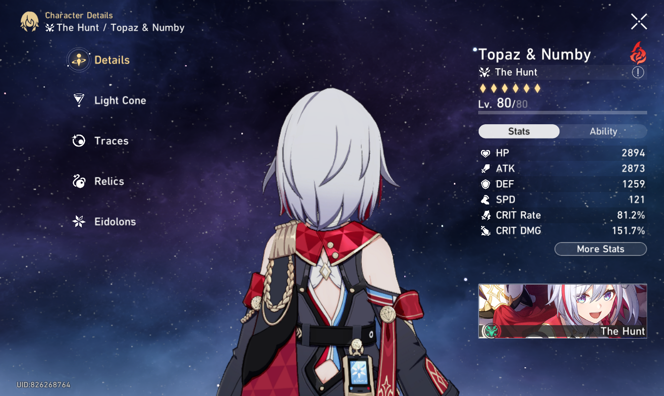 A question, what is that golden device on Topaz's back called. Honkai ...