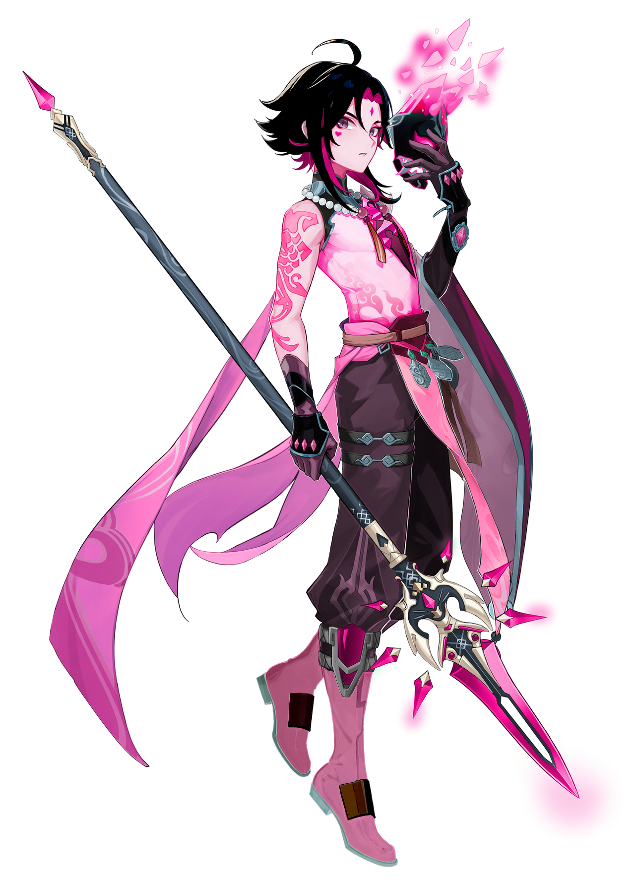 Xiao with Monster High Draculaura's color pallette Genshin Impact | HoYoLAB