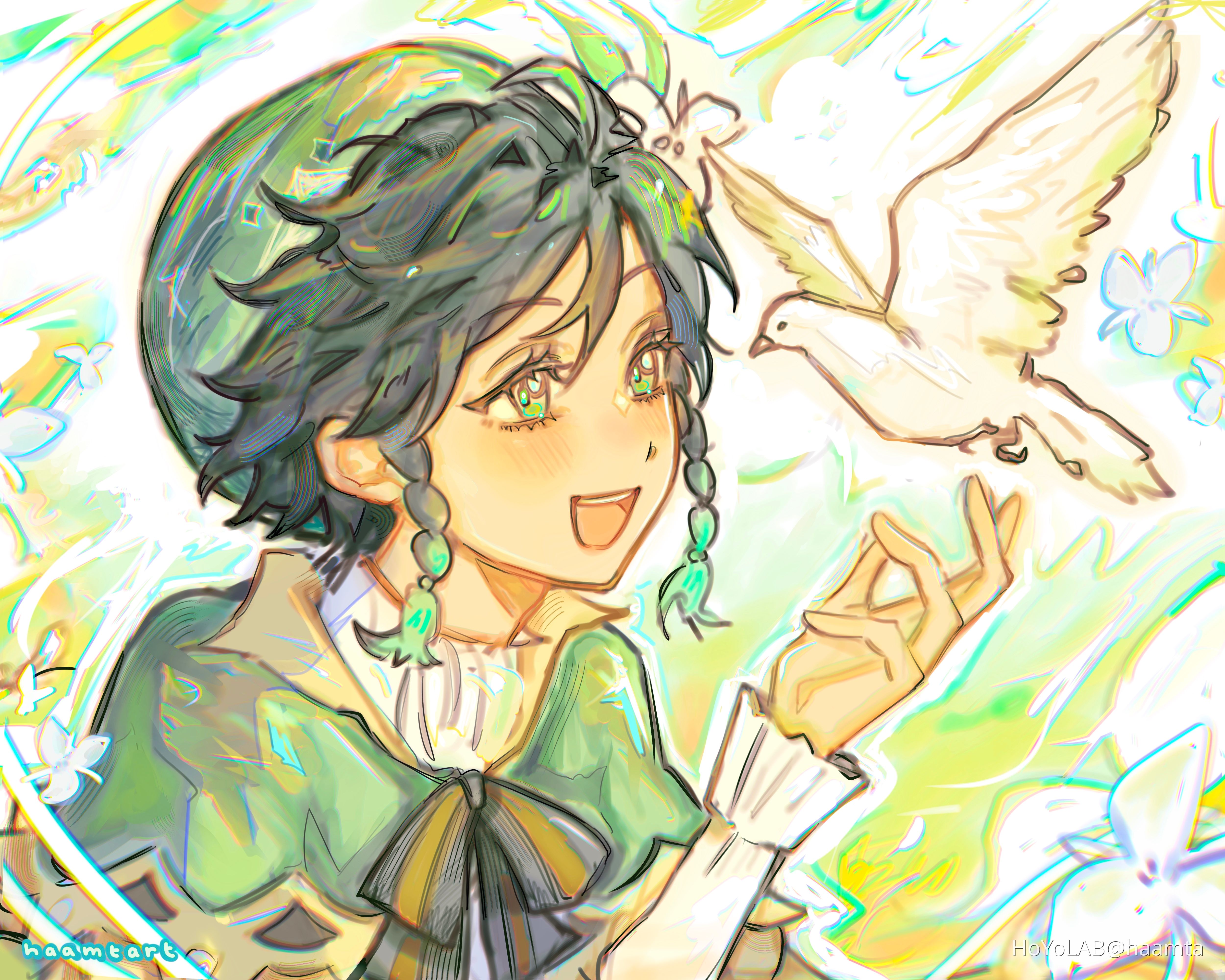 DAY 6: drawing venti every day until uni starts again Genshin Impact ...