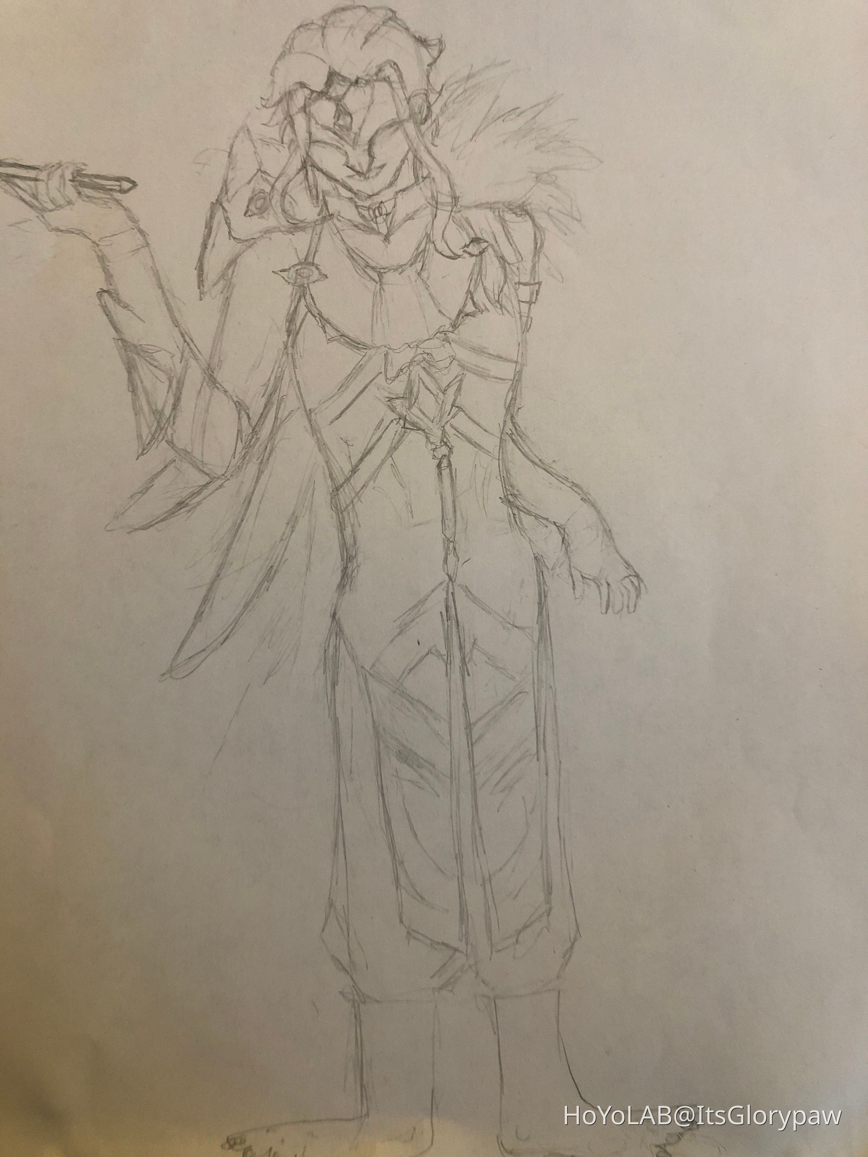 Dottore drawing :) Genshin Impact | HoYoLAB