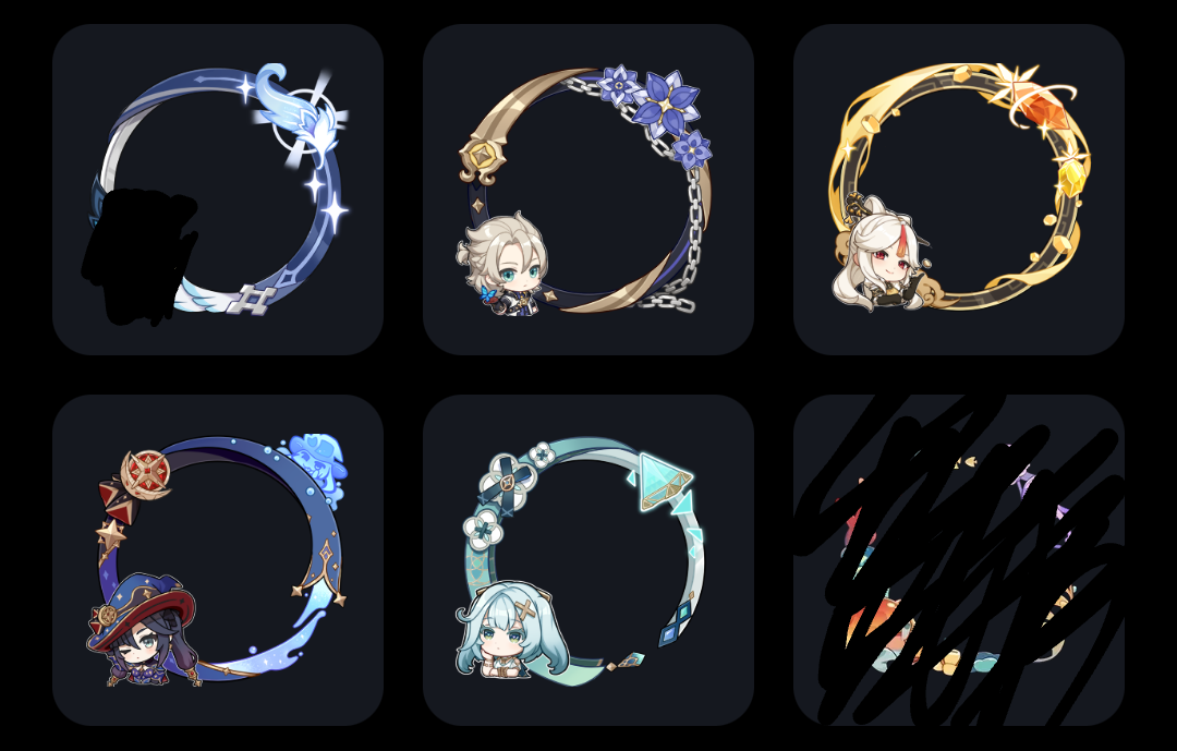 Character Avatar Frames #2 | Genshin Impact Genshin Impact | HoYoLAB