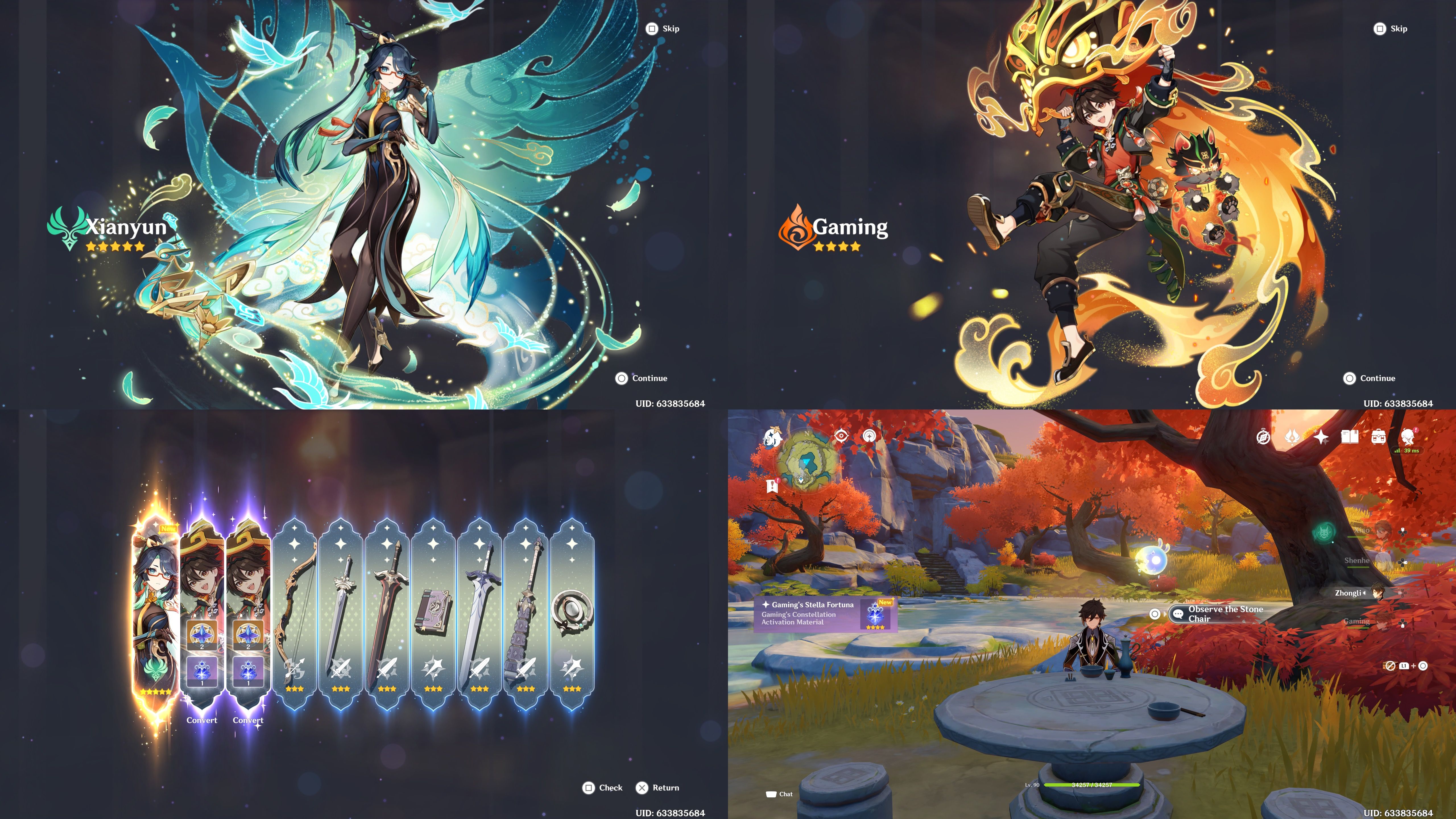 The ritual worked! Xianyun & Gaming are home! Genshin Impact | HoYoLAB