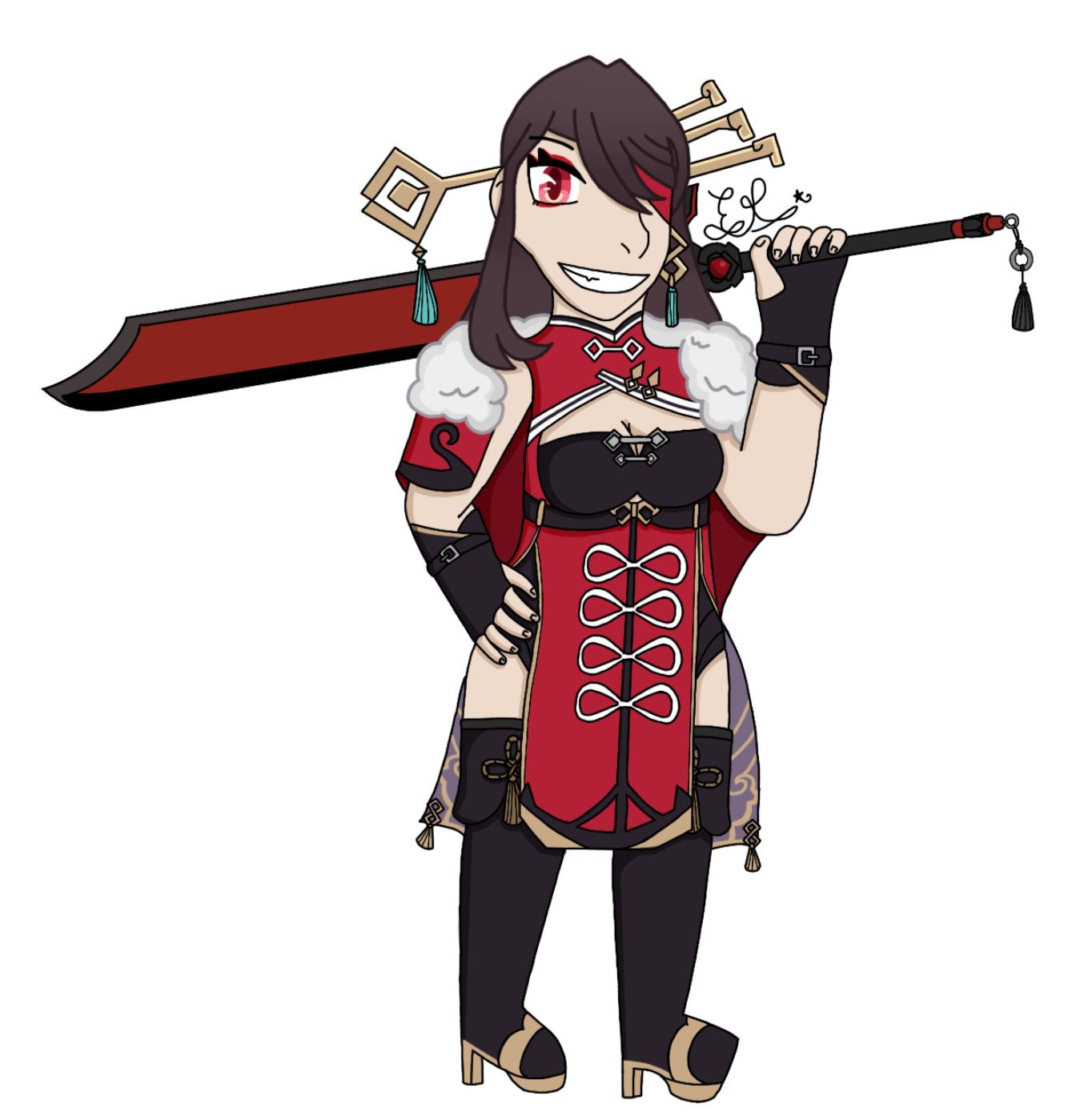 Drawing of Beidou Genshin Impact | HoYoLAB