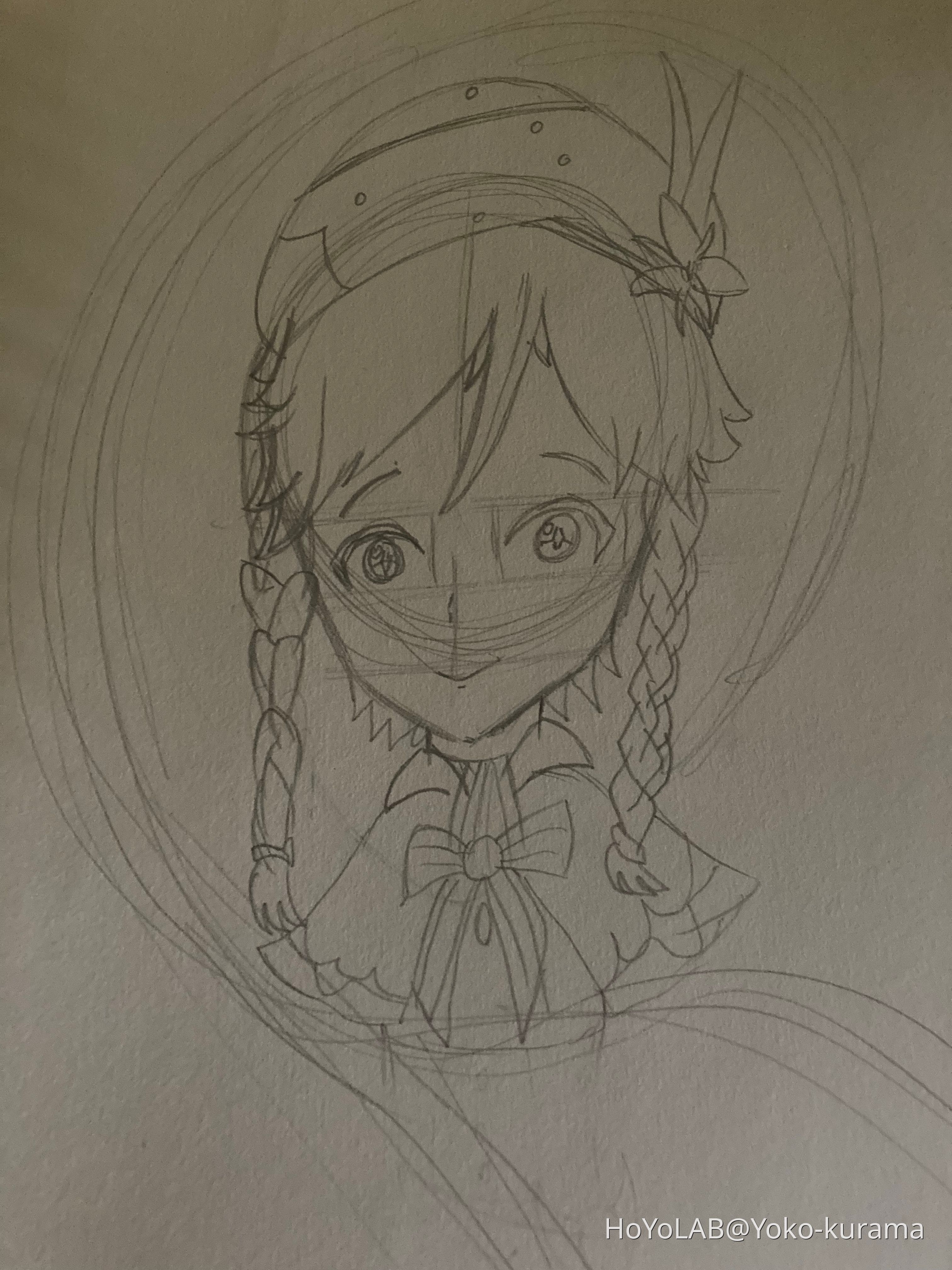 Chibi venti sketch Genshin Impact | HoYoLAB