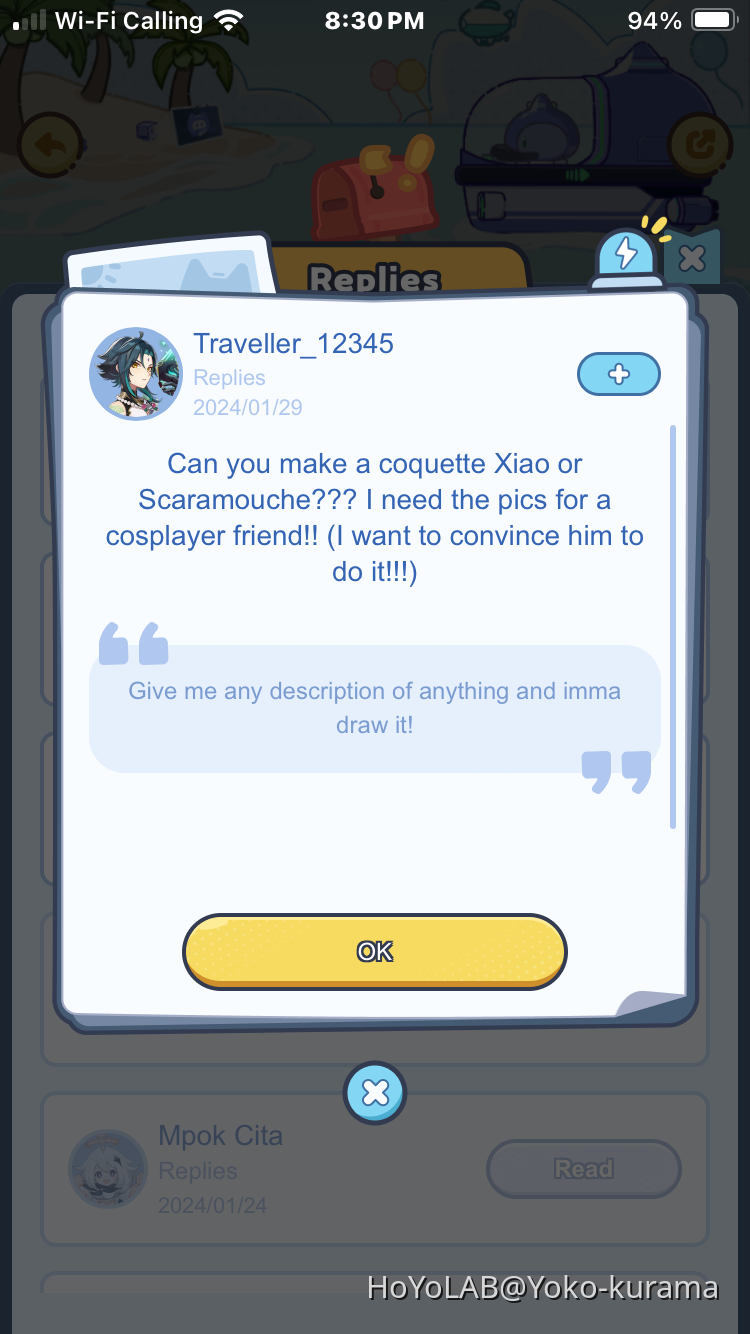 Angry xiao in a dress sketch Genshin Impact | HoYoLAB