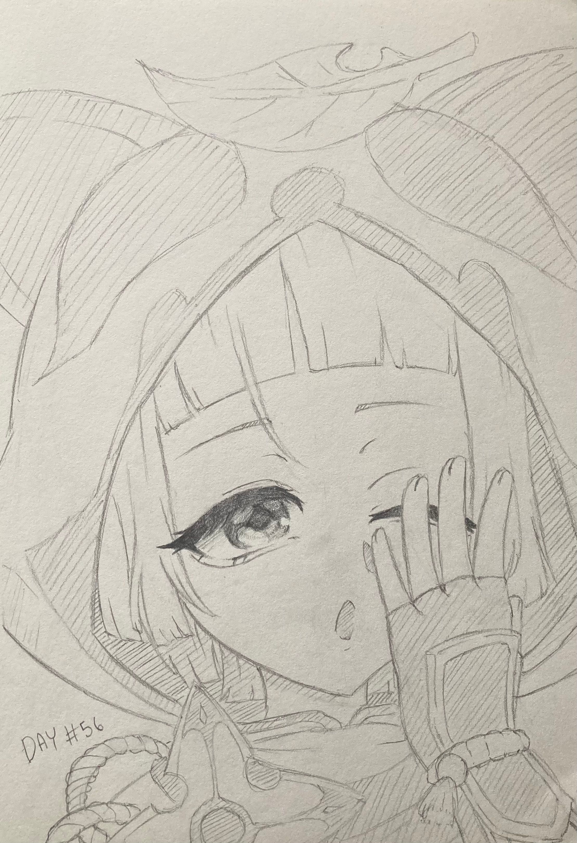 Drawing Genshin characters every day in alphabetical order - Day 56 ...