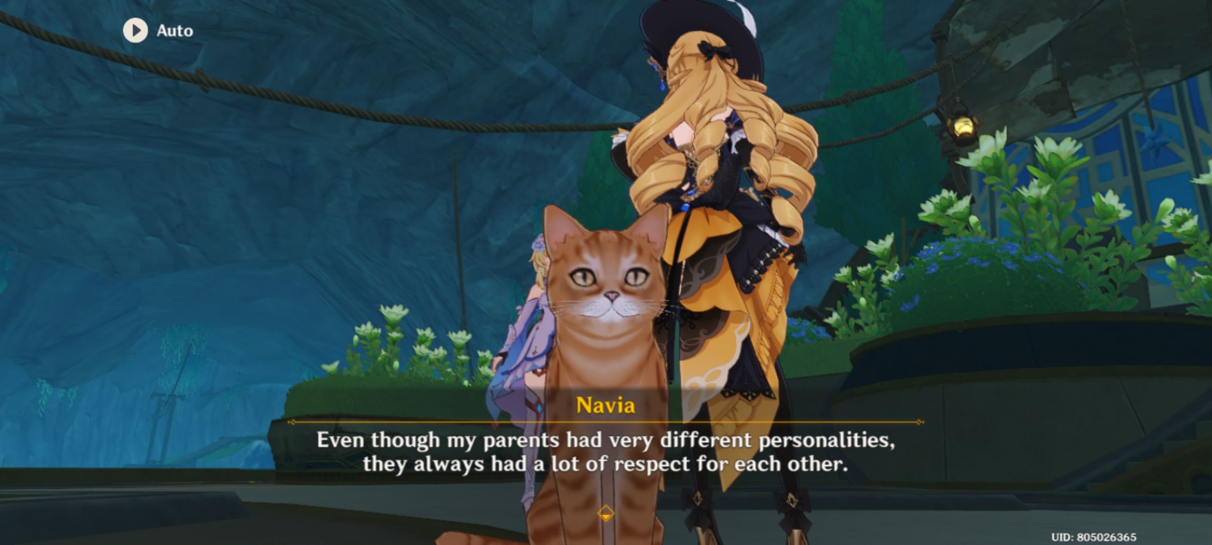 Navia The Energetic yet Emotional Tiger-Striped Cat Genshin Impact ...