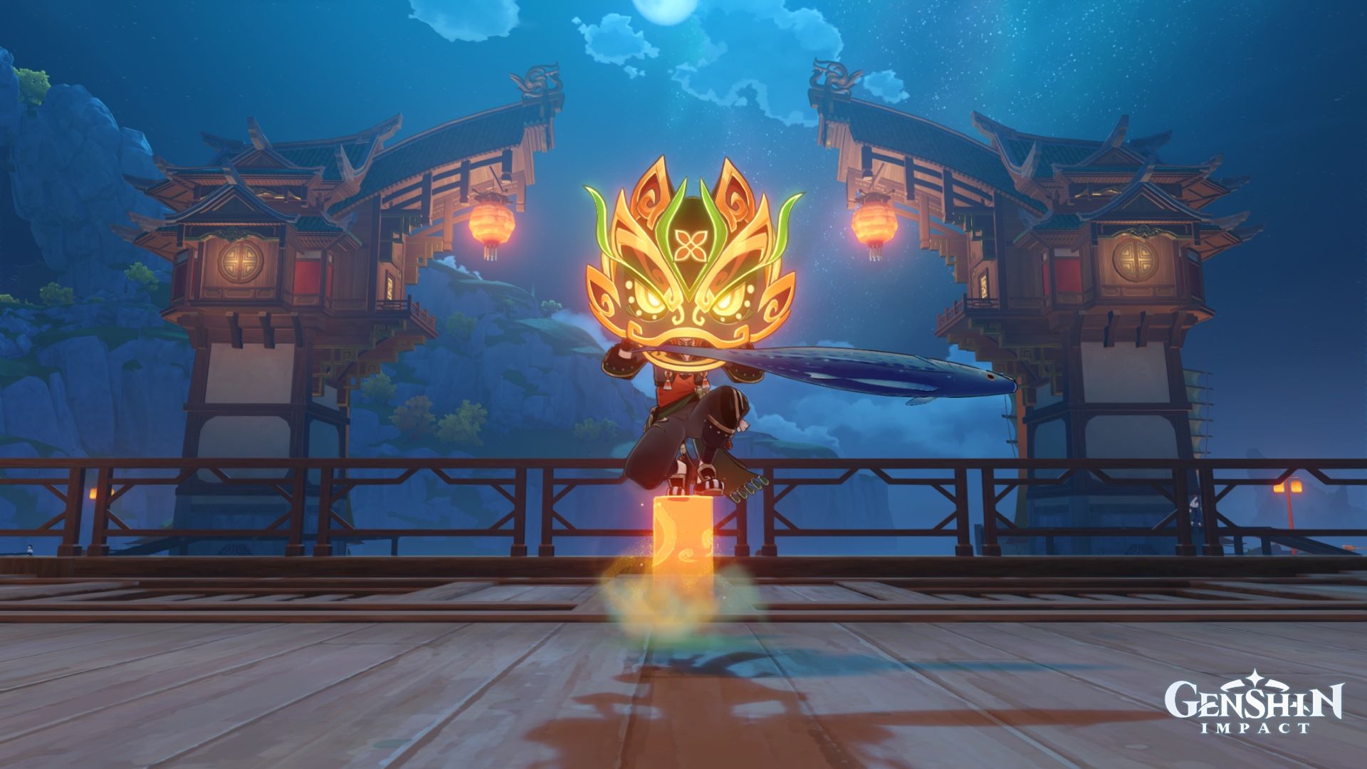 Gaming is so cute, but also what’s with the blue lights? Genshin Impact ...