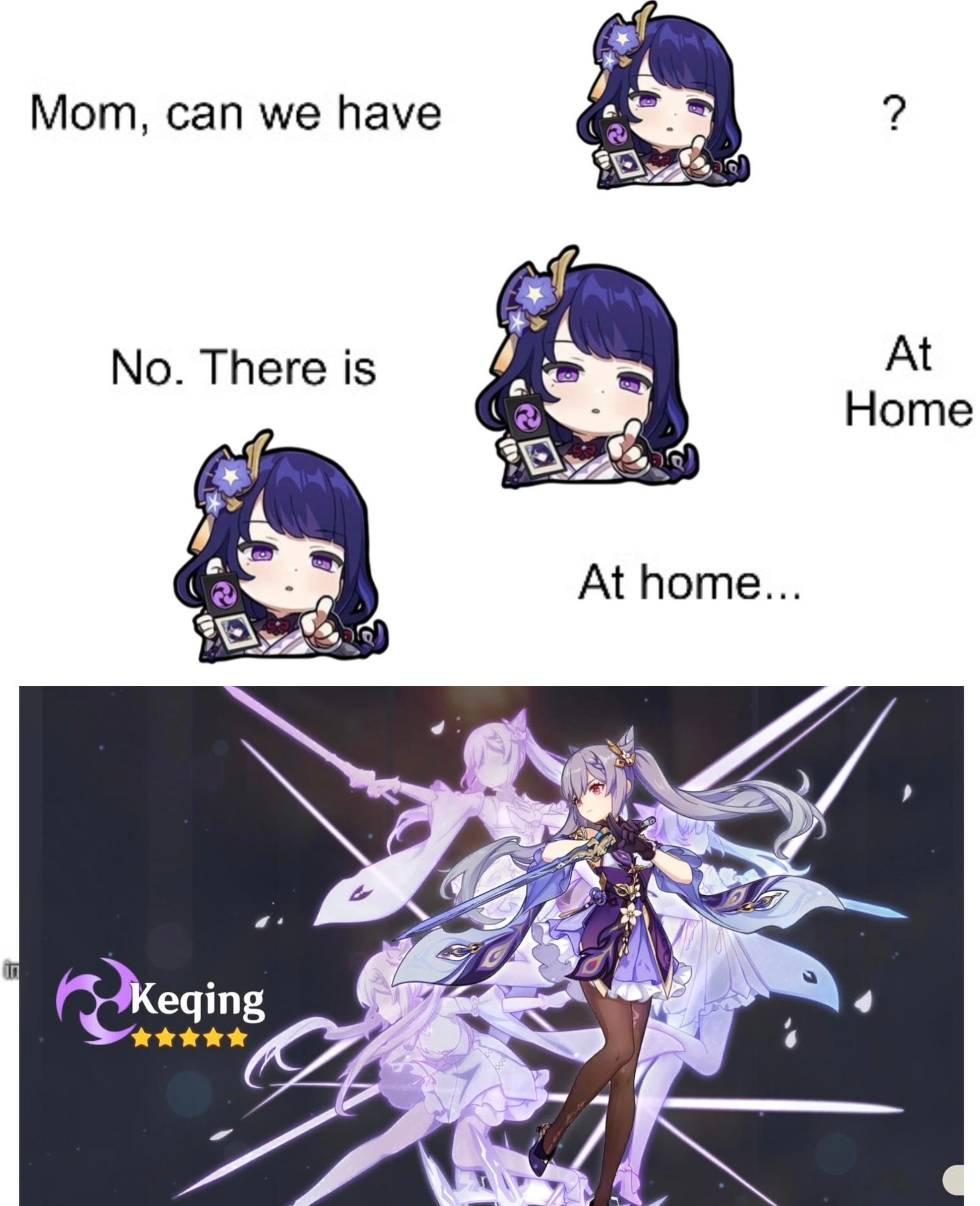 Lost 50/50 on Raiden banner so made this meme. Enjoy Genshin Impact ...