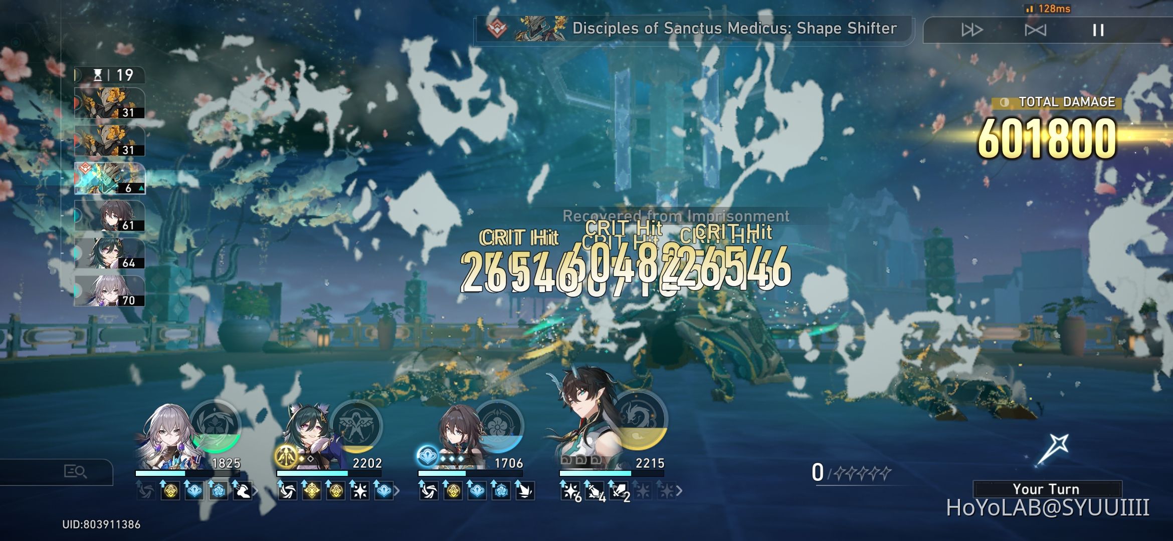 my highest e0s1 dhil with newly acquired bronya (300 pulls) Honkai ...