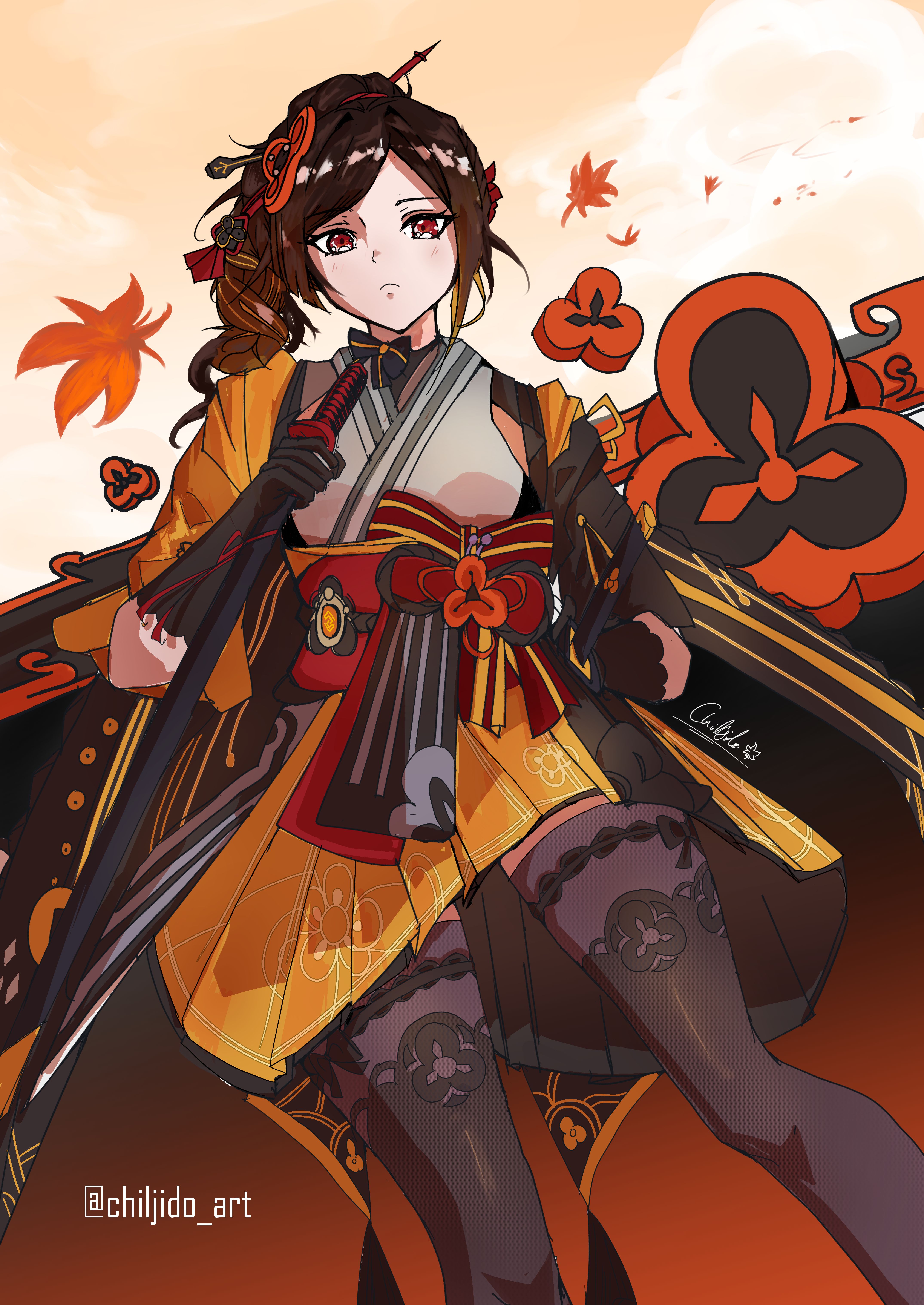 Chiori Fanart 🍁 Genshin Impact | HoYoLAB