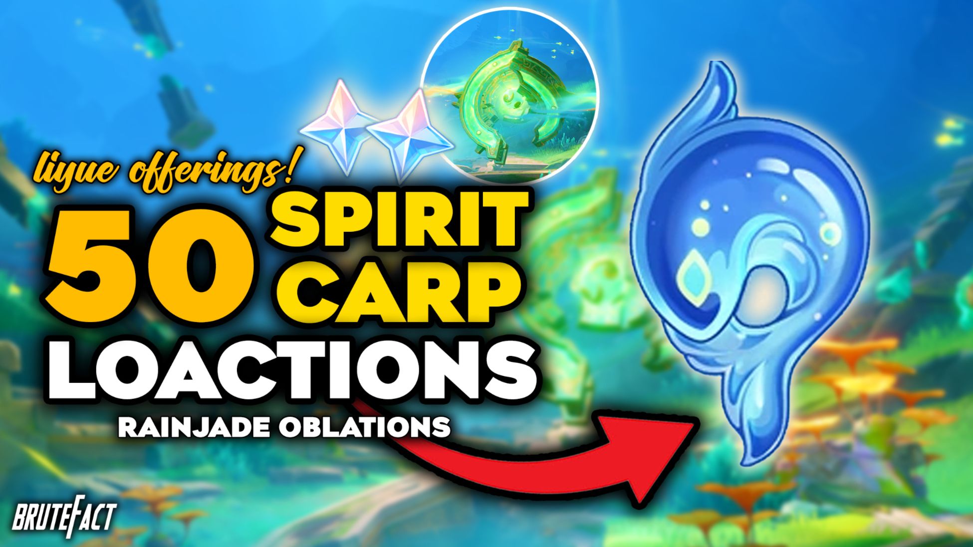 [V4.4] All 50 Spirit Carp Locations for Rainjade Oblation | Genshin ...