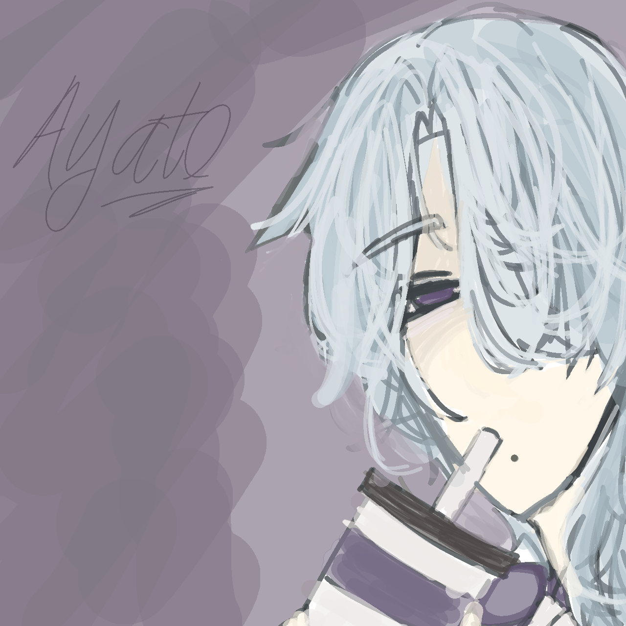 (MY ART) Tried to draw Ayato Genshin Impact | HoYoLAB