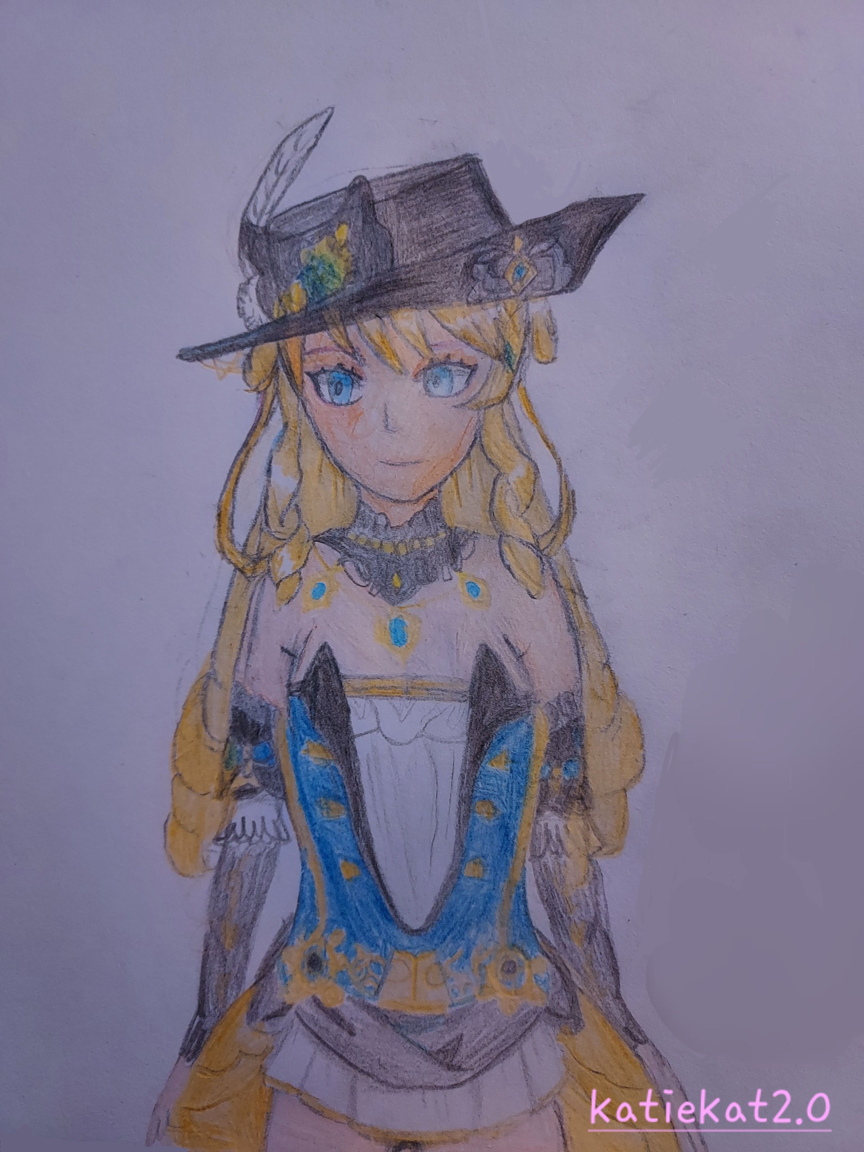 My Navia drawing! Genshin Impact | HoYoLAB