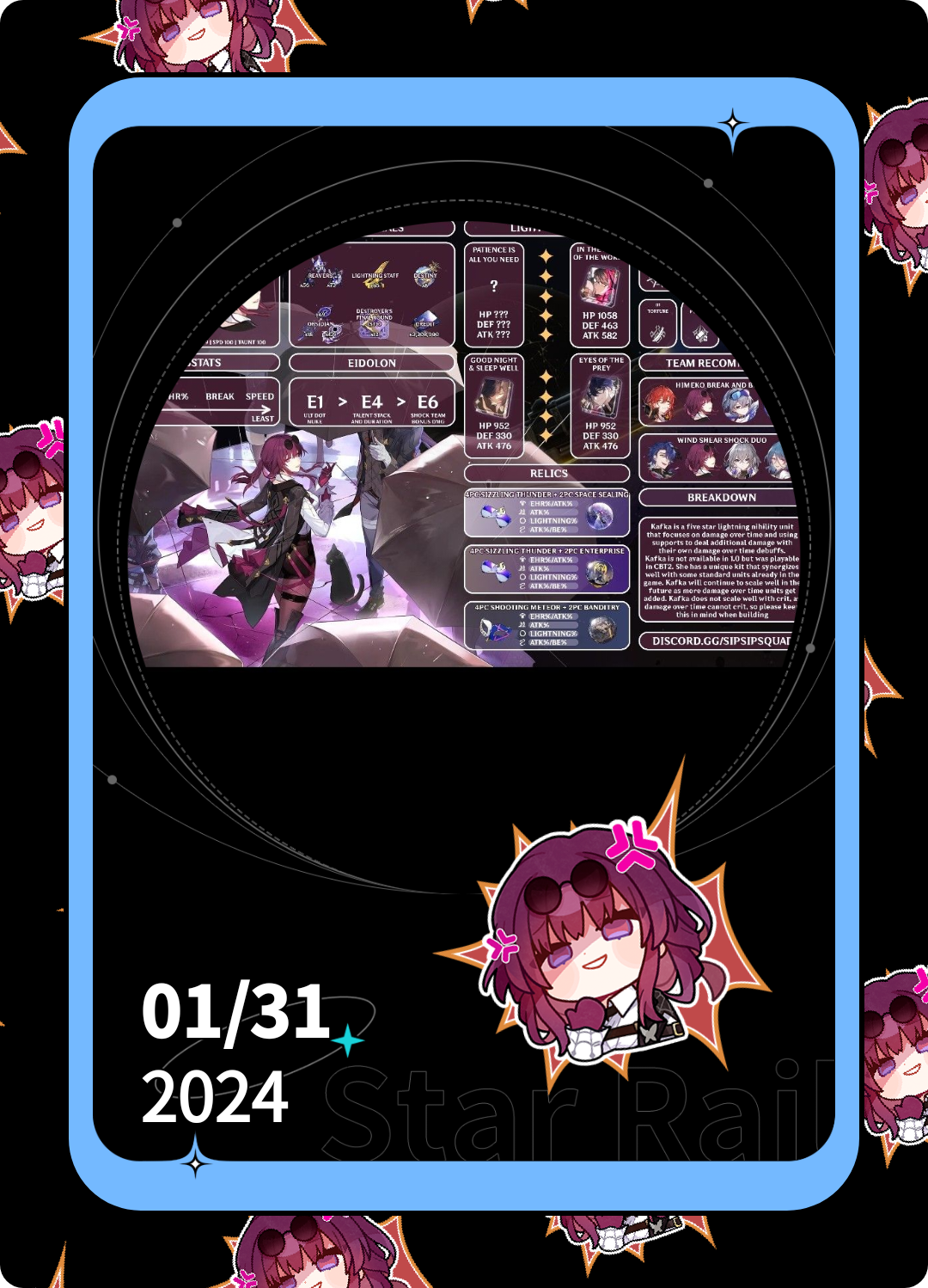 01/31 Diary -# My Character Building Diary Honkai: Star Rail | HoYoLAB