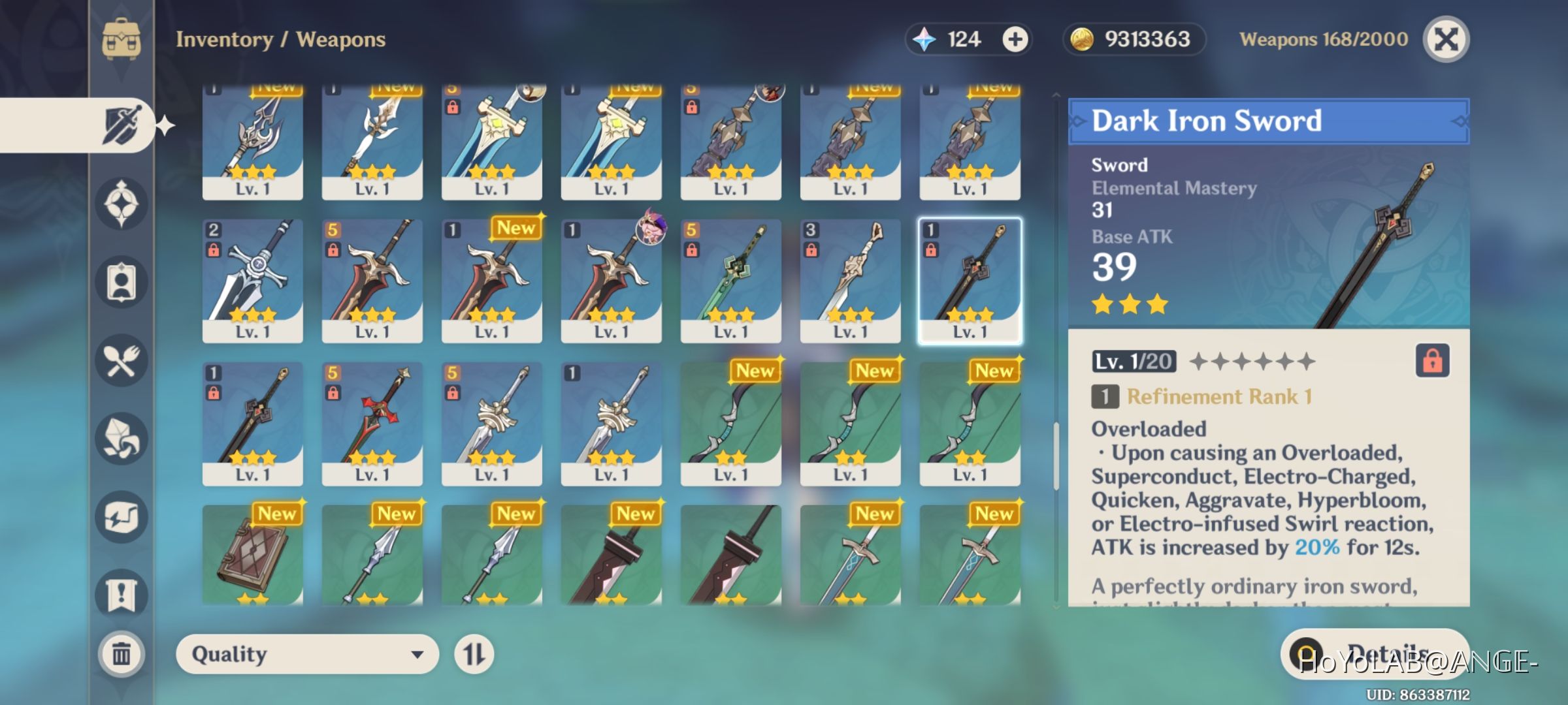 DARK IRON SWORD SECOND COPY OBTAINED Genshin Impact | HoYoLAB