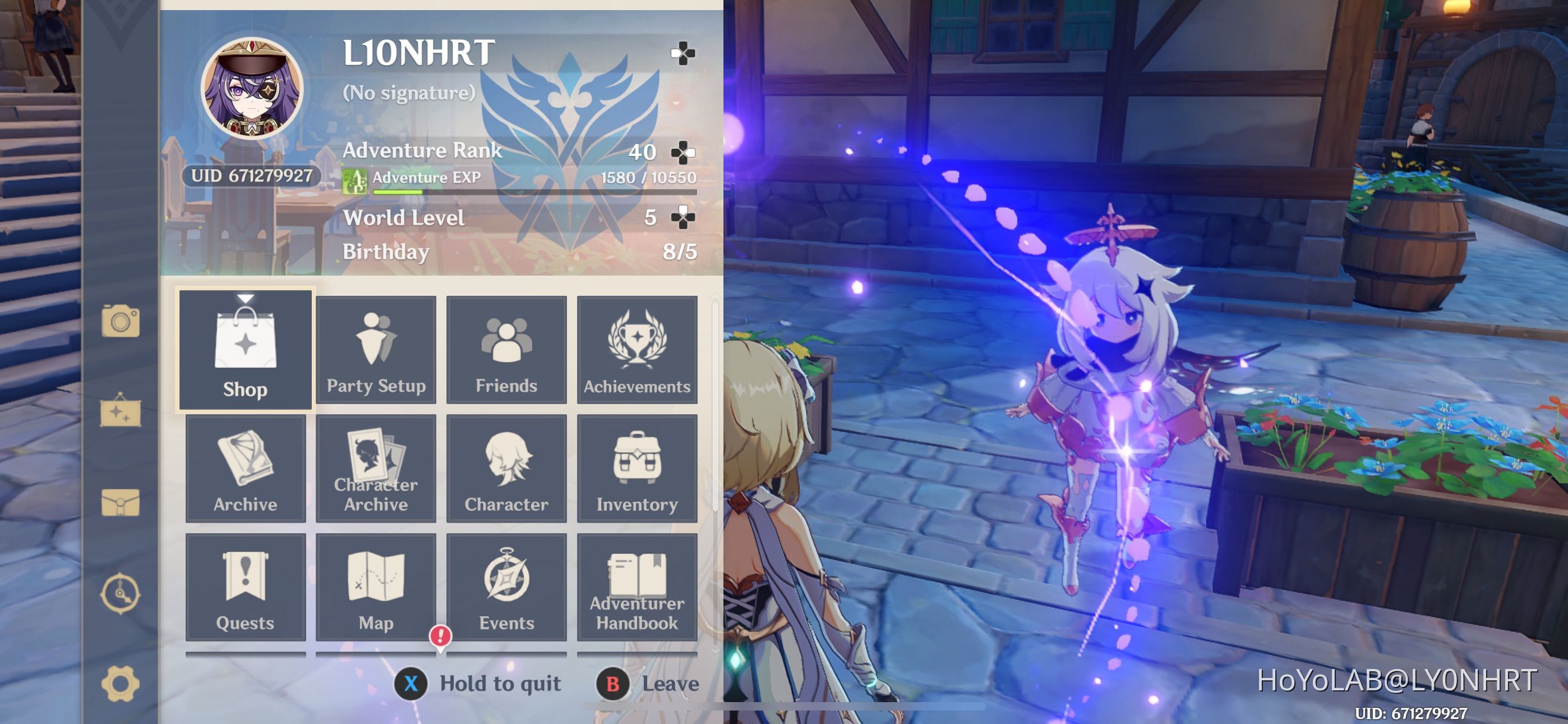 Progress Genshin Impact | HoYoLAB