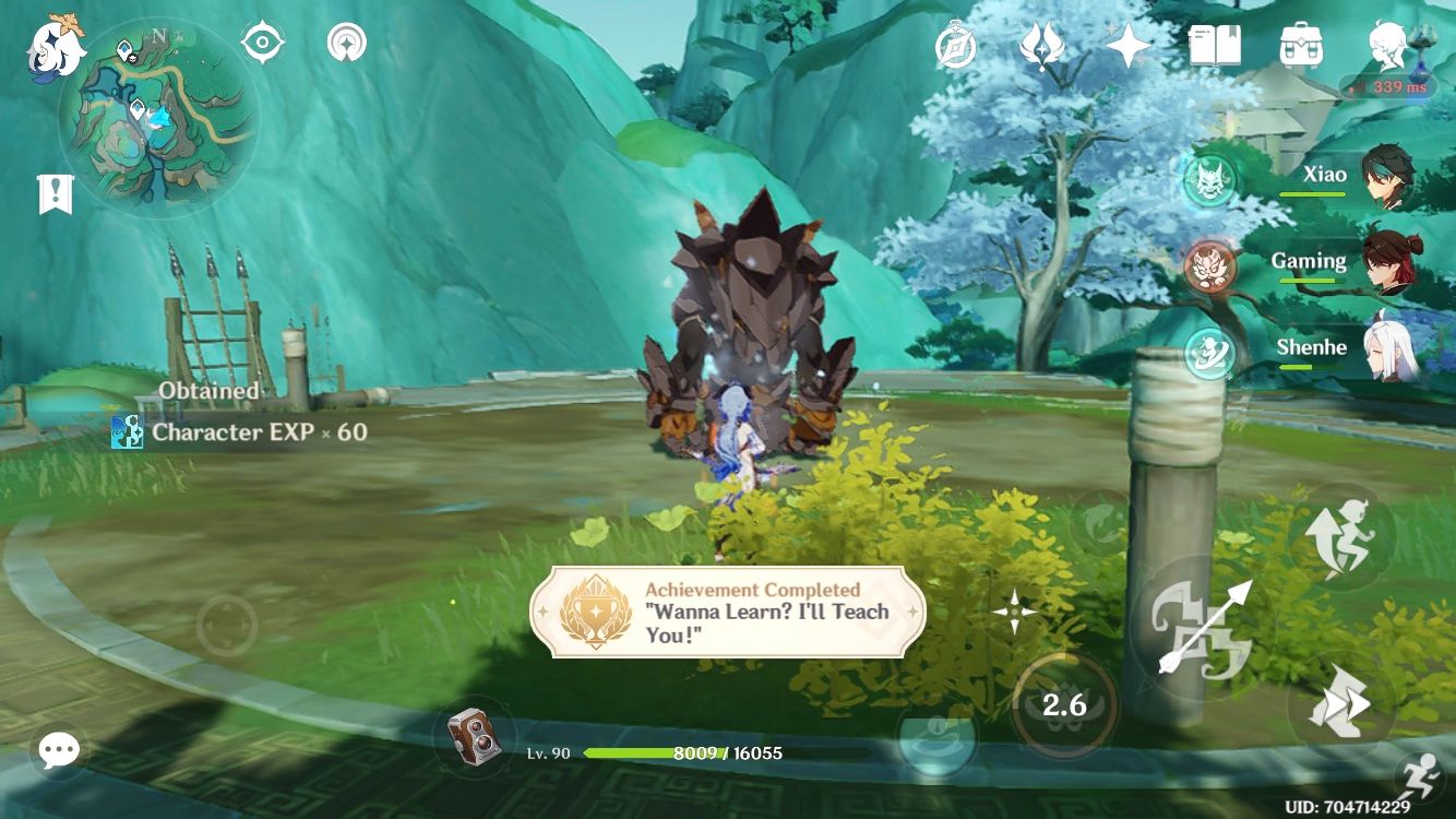 "wanna learn? i'll teach you!" achievement Genshin Impact | HoYoLAB