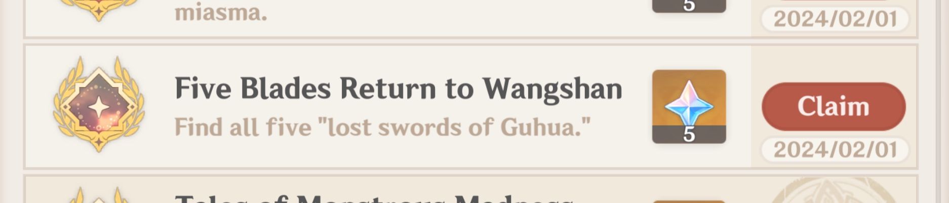 [4.4] All 5 Ancient Swords | Five Blades Return to Wangshan Genshin ...