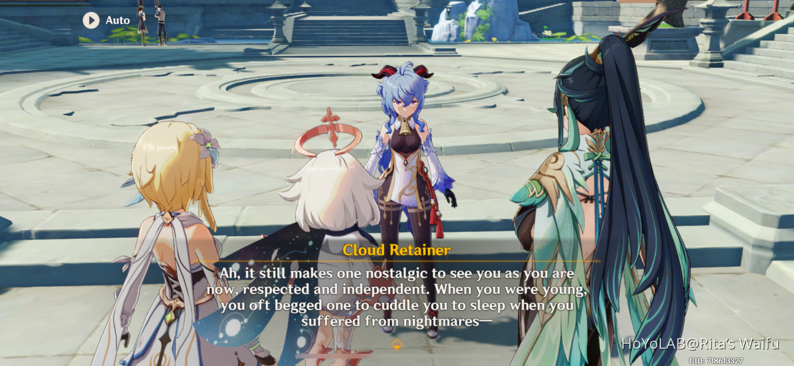 Cloud retainer being a mother through the entire quest Genshin Impact ...
