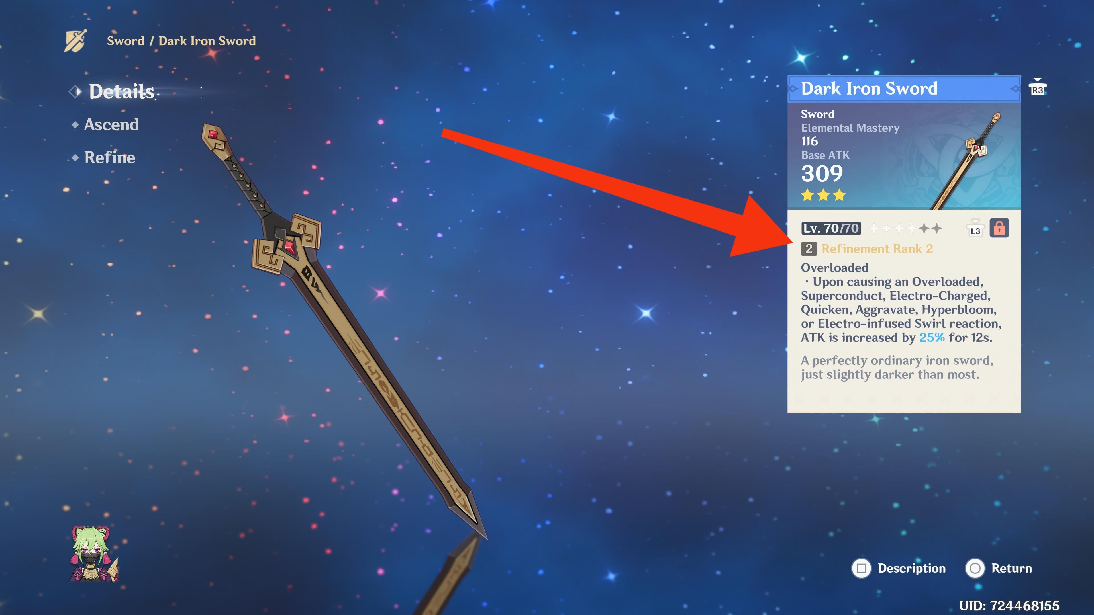 Dark Iron Sword Refinement Rank 2 Genshin Impact | HoYoLAB