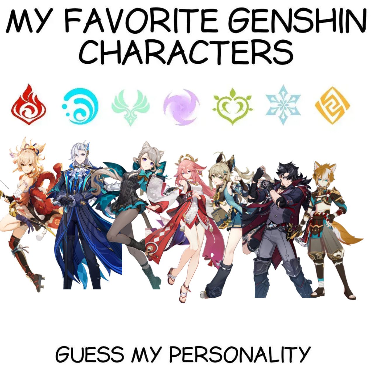 My fav characters (character design/personality) Genshin Impact | HoYoLAB